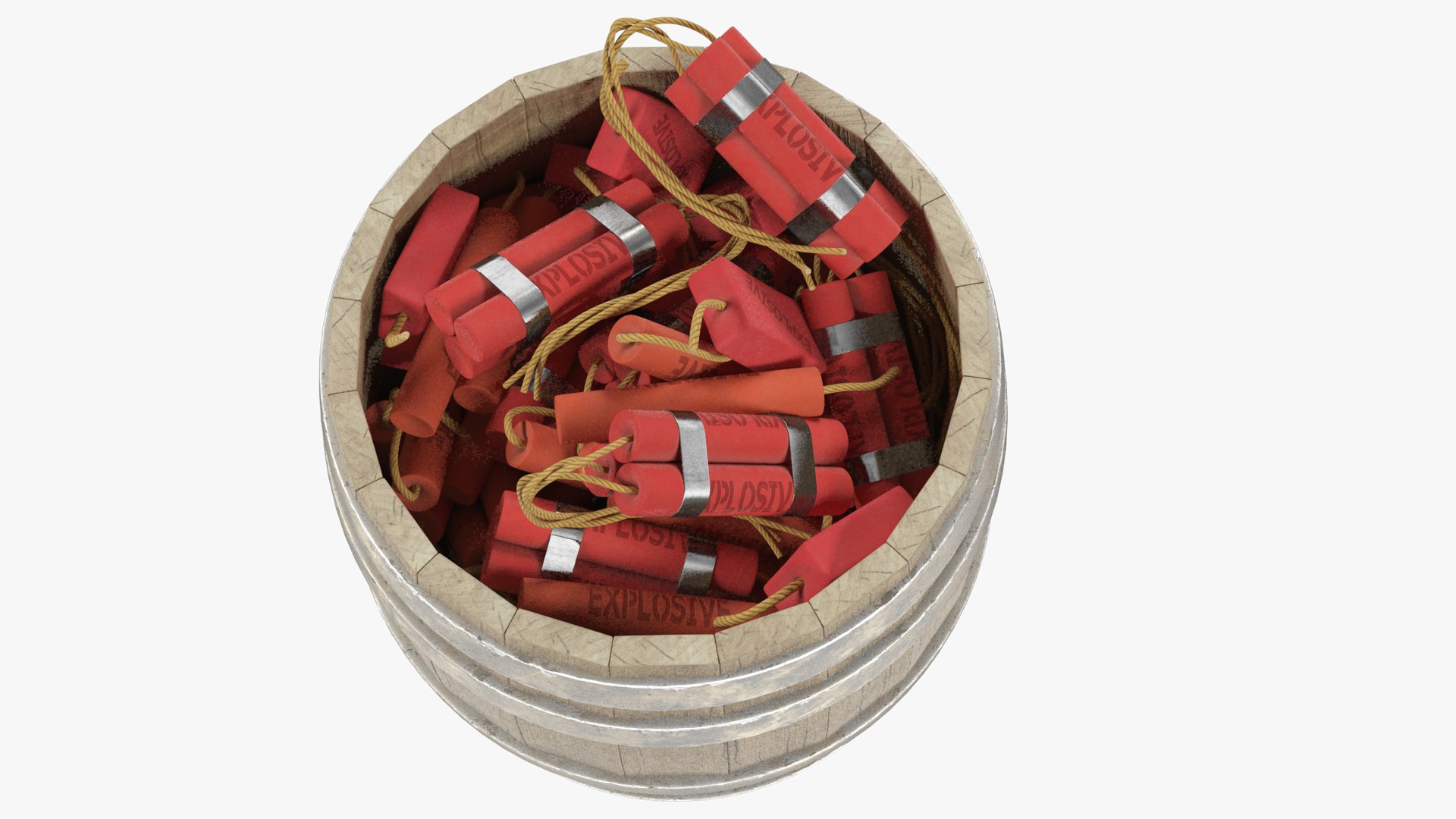 Tnt Barrel 3D Model - TurboSquid 1452213