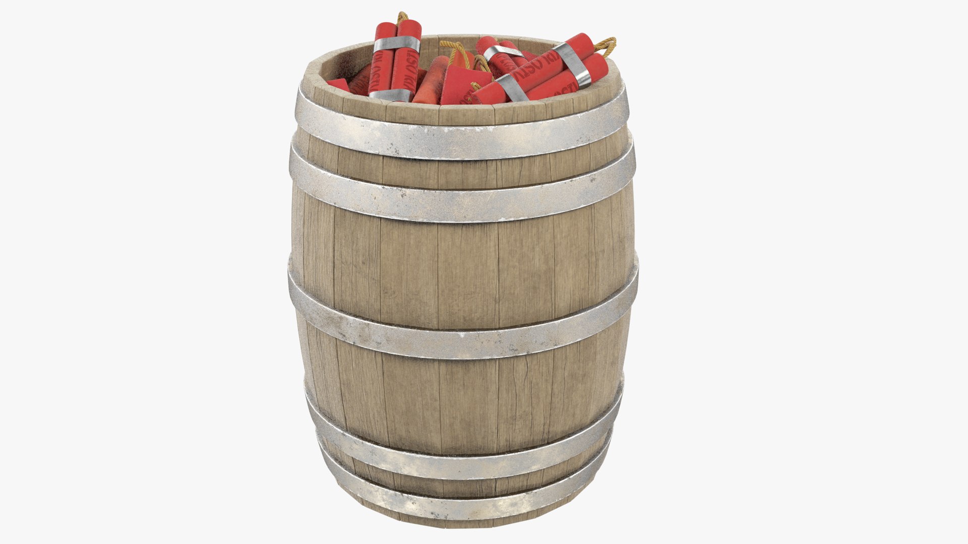 Tnt Barrel 3D Model - TurboSquid 1452213