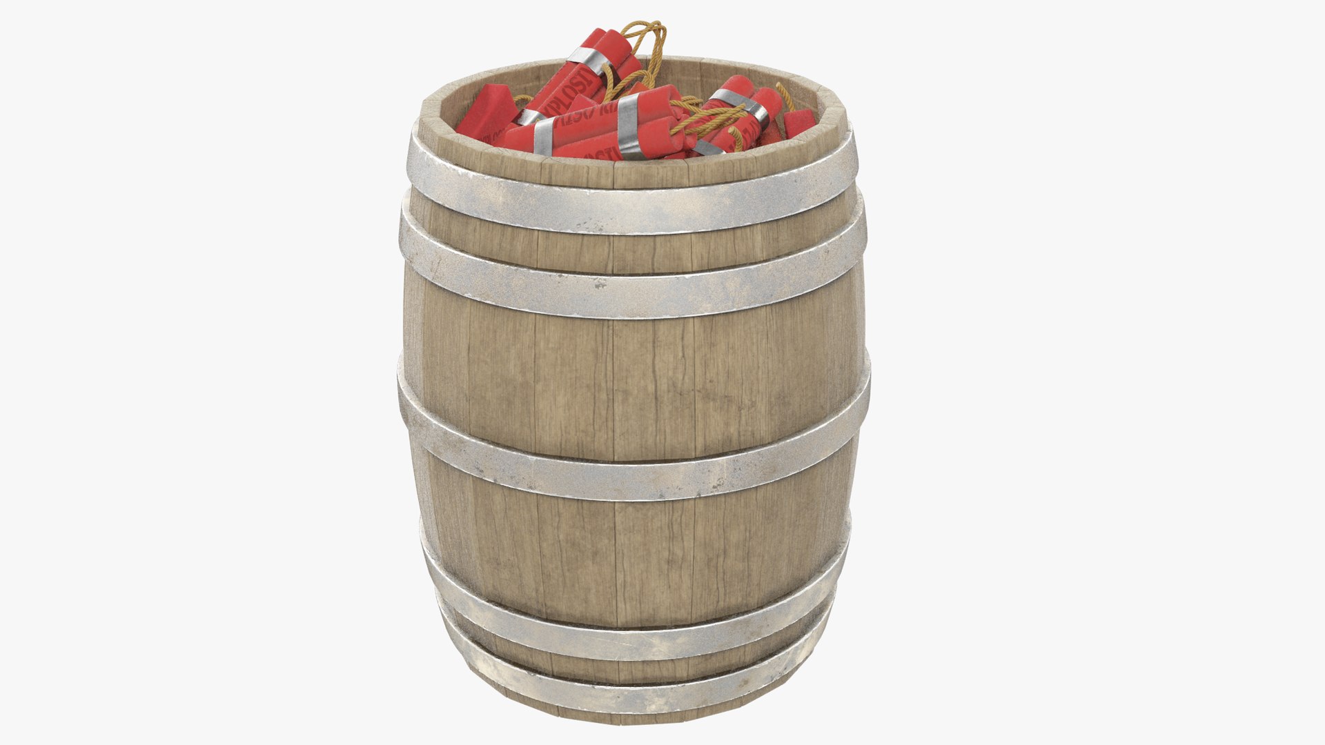 Tnt Barrel 3D Model - TurboSquid 1452213
