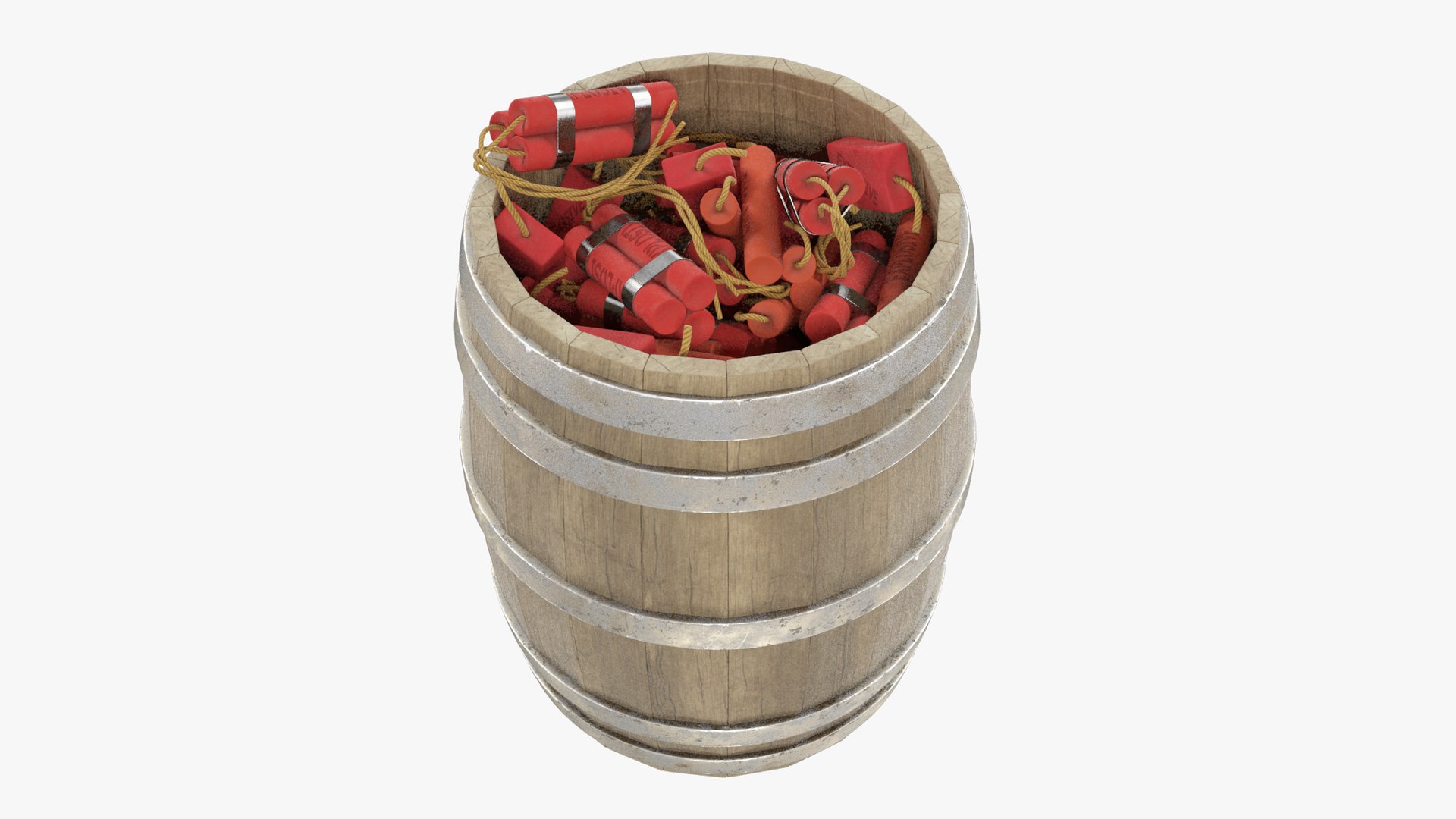 Tnt Barrel 3D Model - TurboSquid 1452213