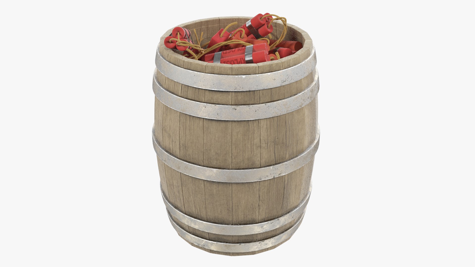 Tnt Barrel 3D Model - TurboSquid 1452213