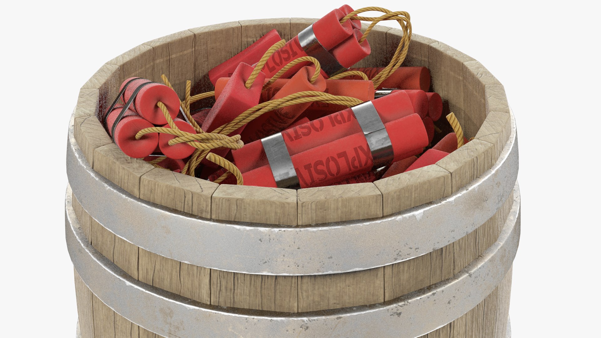 Tnt Barrel 3D Model - TurboSquid 1452213