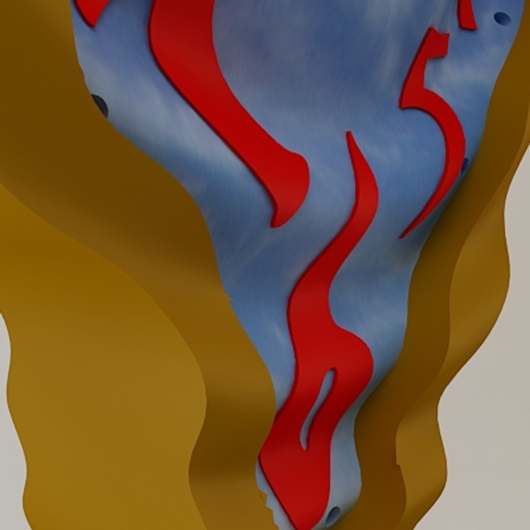 Melting Wall Clock 3d Model