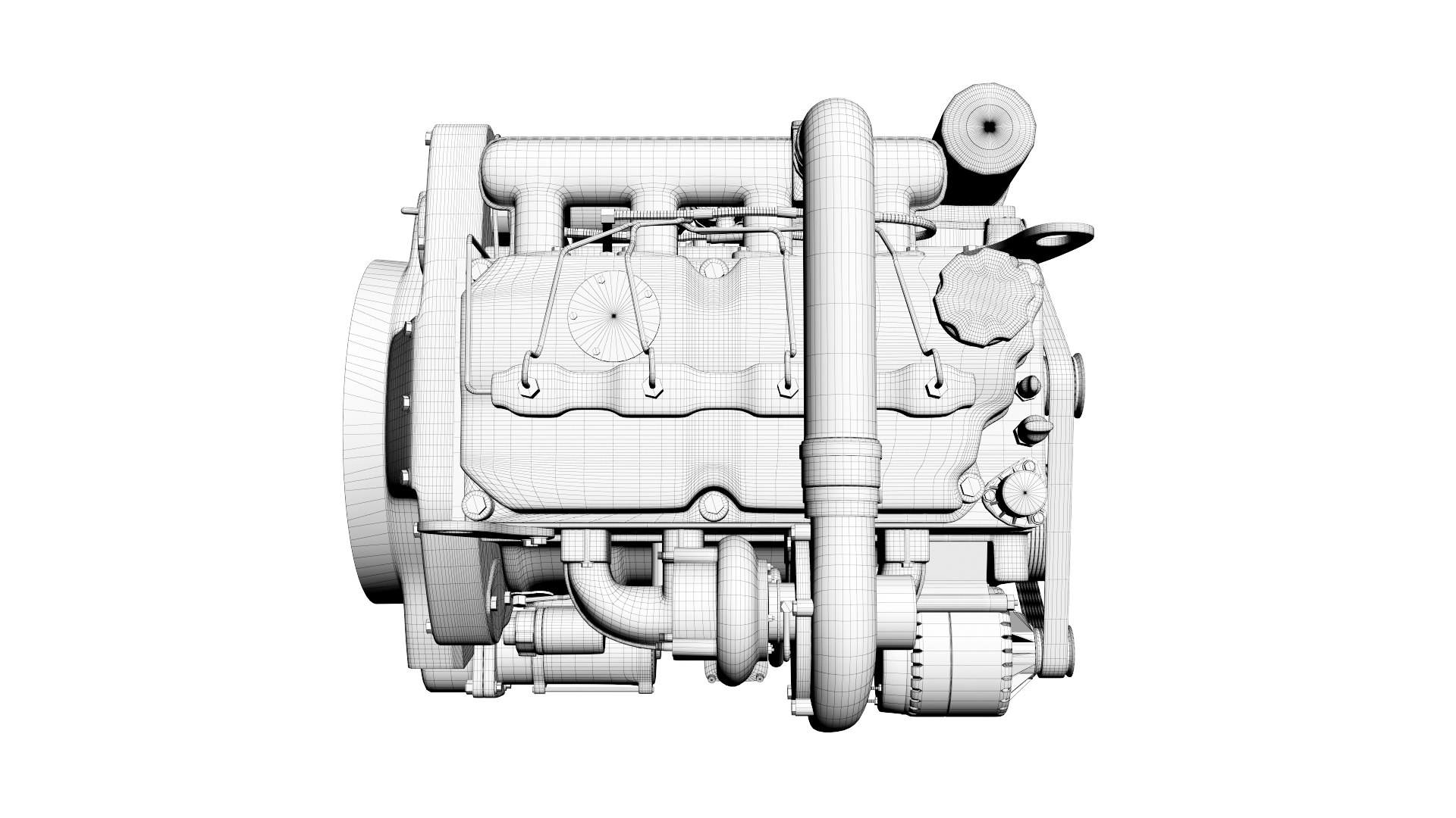 3D JCB Tier 3 Base Engine - TurboSquid 2087079