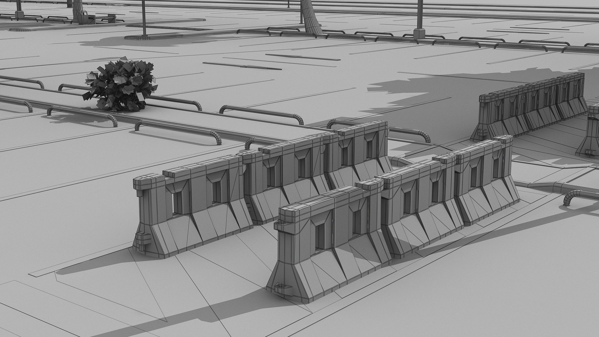 Car park 3D model - TurboSquid 1530832