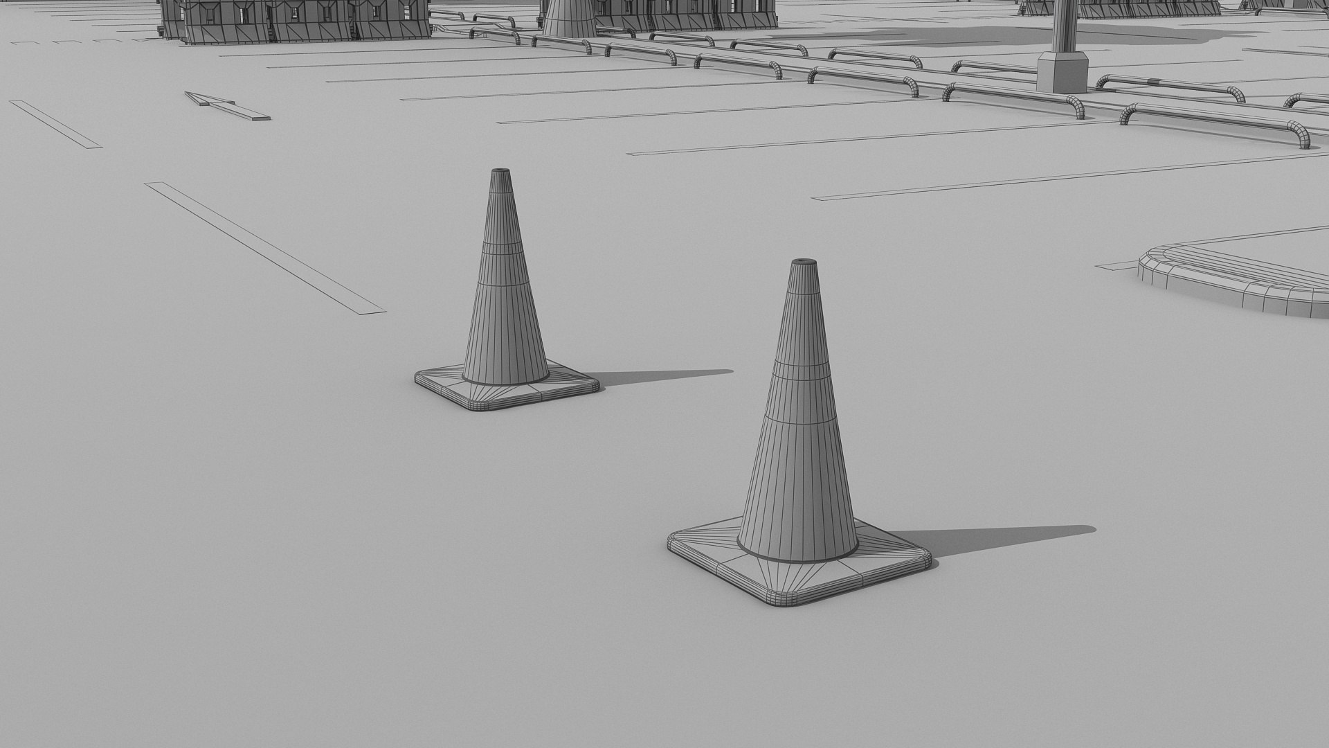 Car park 3D model - TurboSquid 1530832