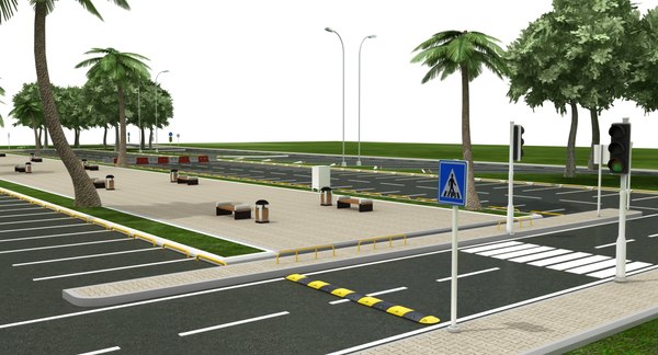 Car park 3D model - TurboSquid 1530832
