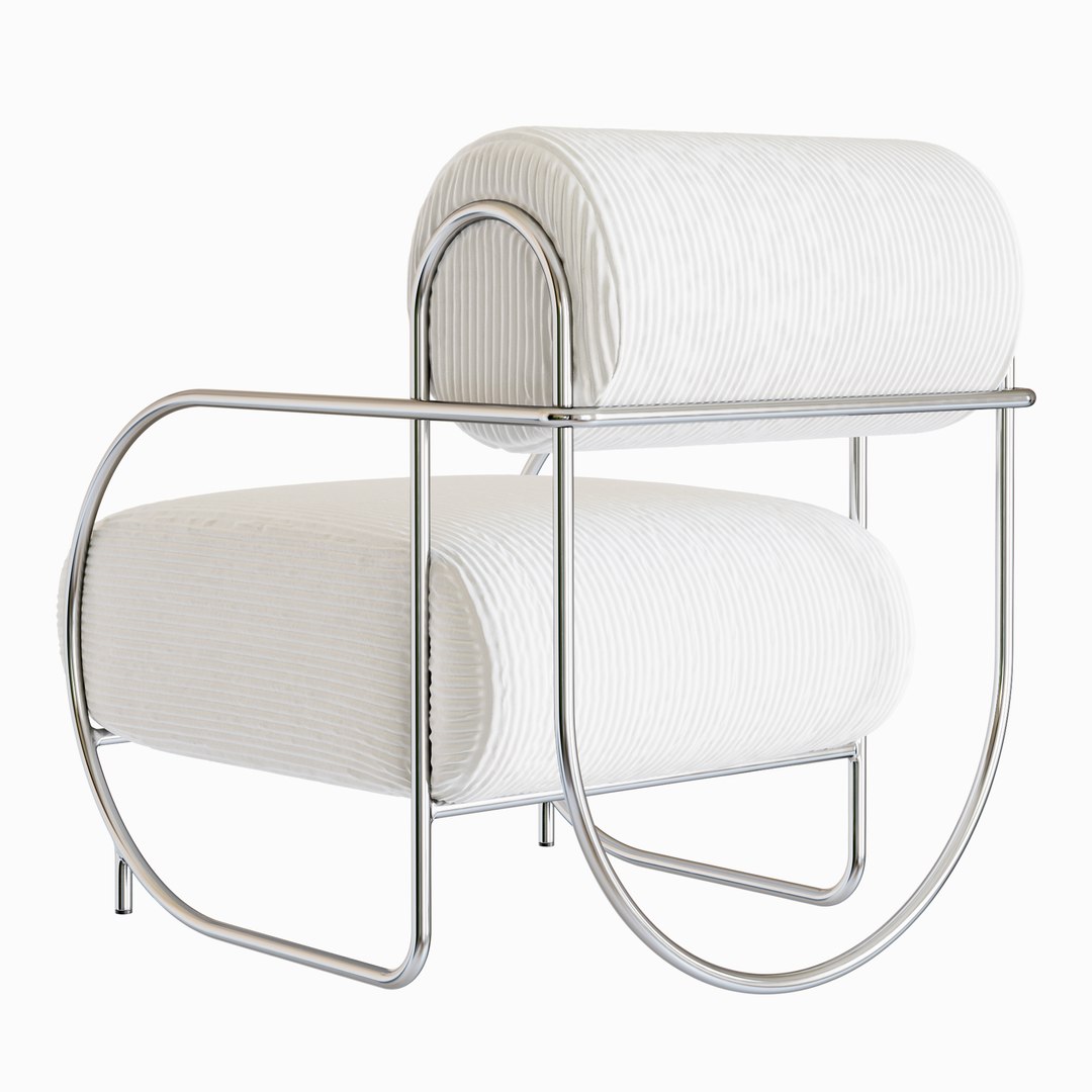 Sarah Ellison Chromeo Armchair 3D Model - TurboSquid 2345835