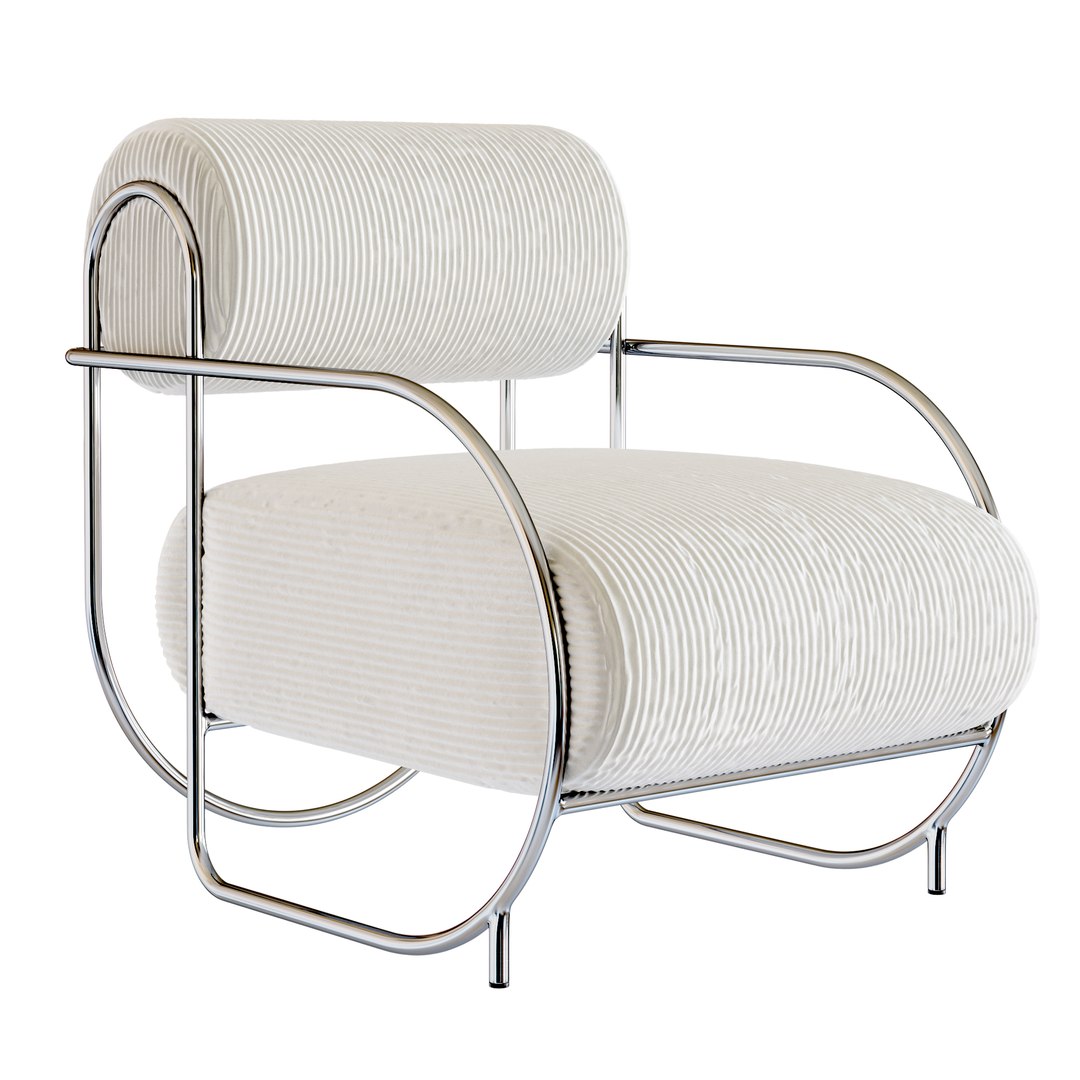 Sarah Ellison Chromeo Armchair 3D Model - TurboSquid 2345835