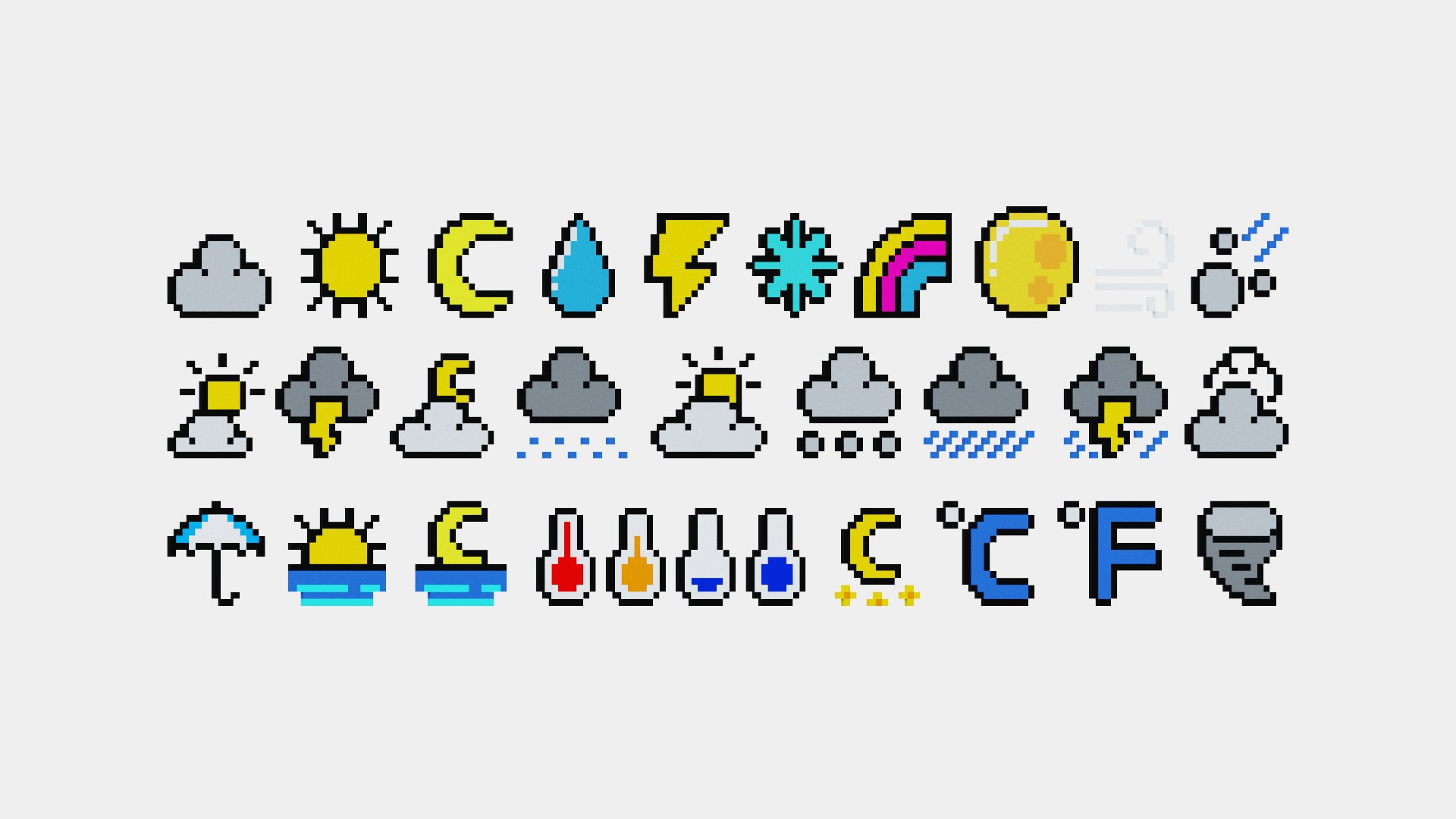 Weather Icon Pack 3D Model - TurboSquid 2044502