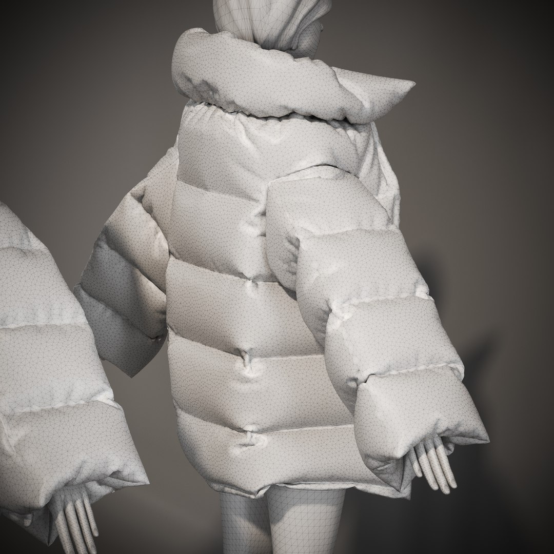 3D Puffer Jacket model - TurboSquid 2045034