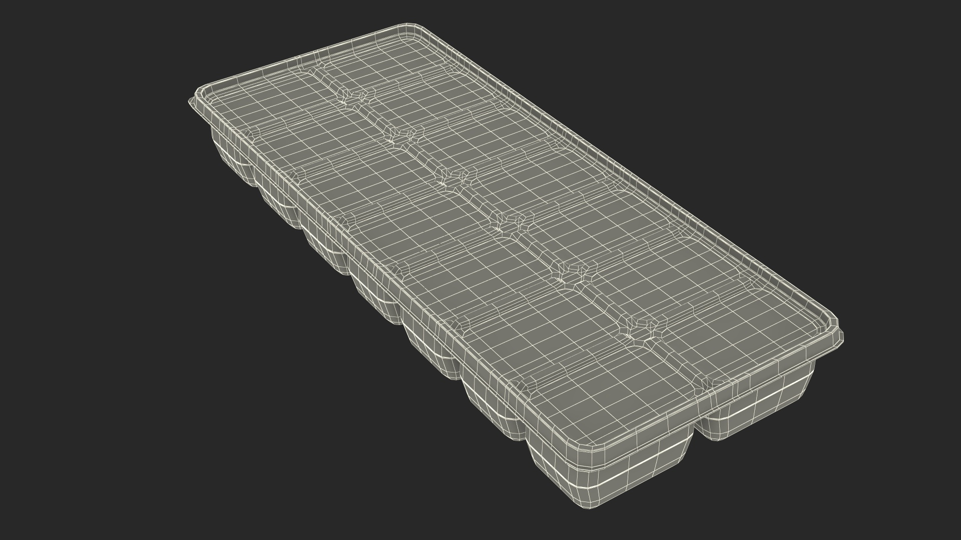 Silicone Ice Tray Red 3D - TurboSquid 2078076