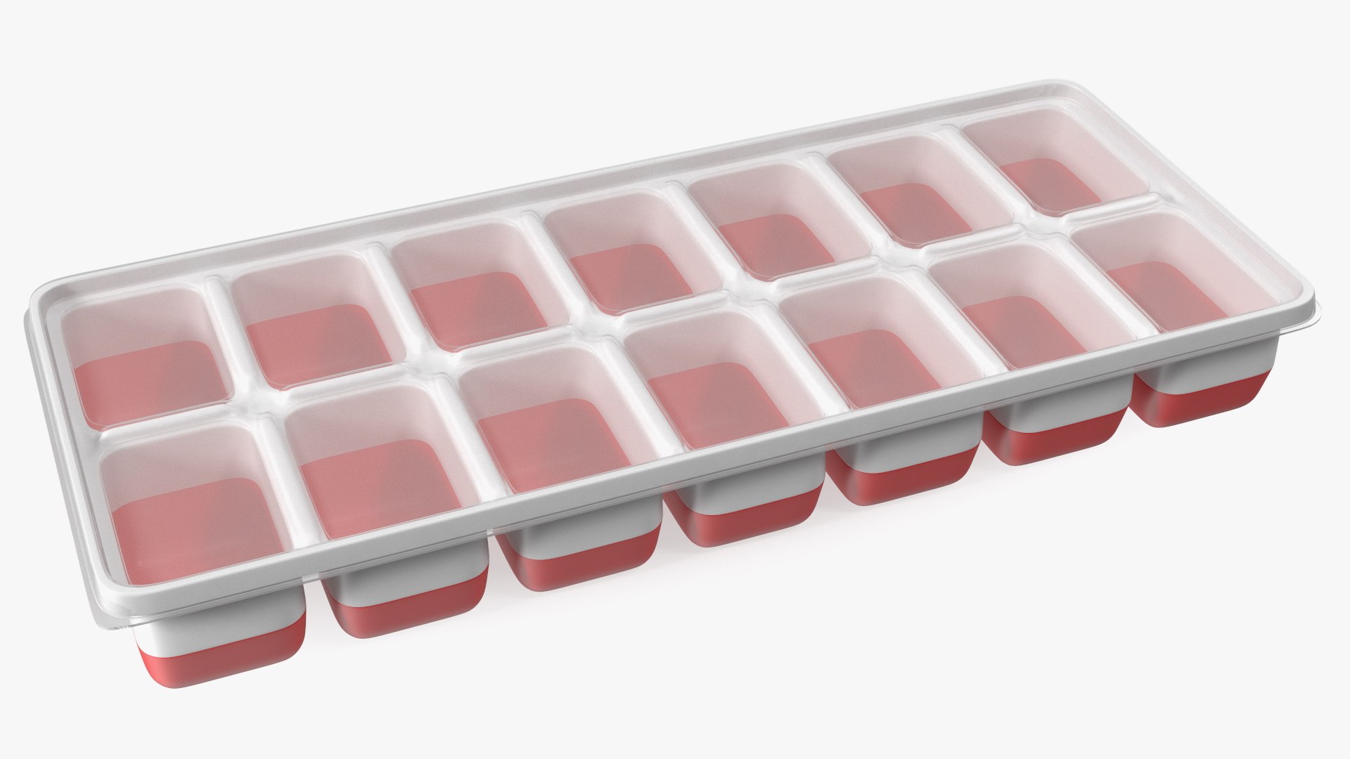 Silicone Ice Tray Red 3D - TurboSquid 2078076