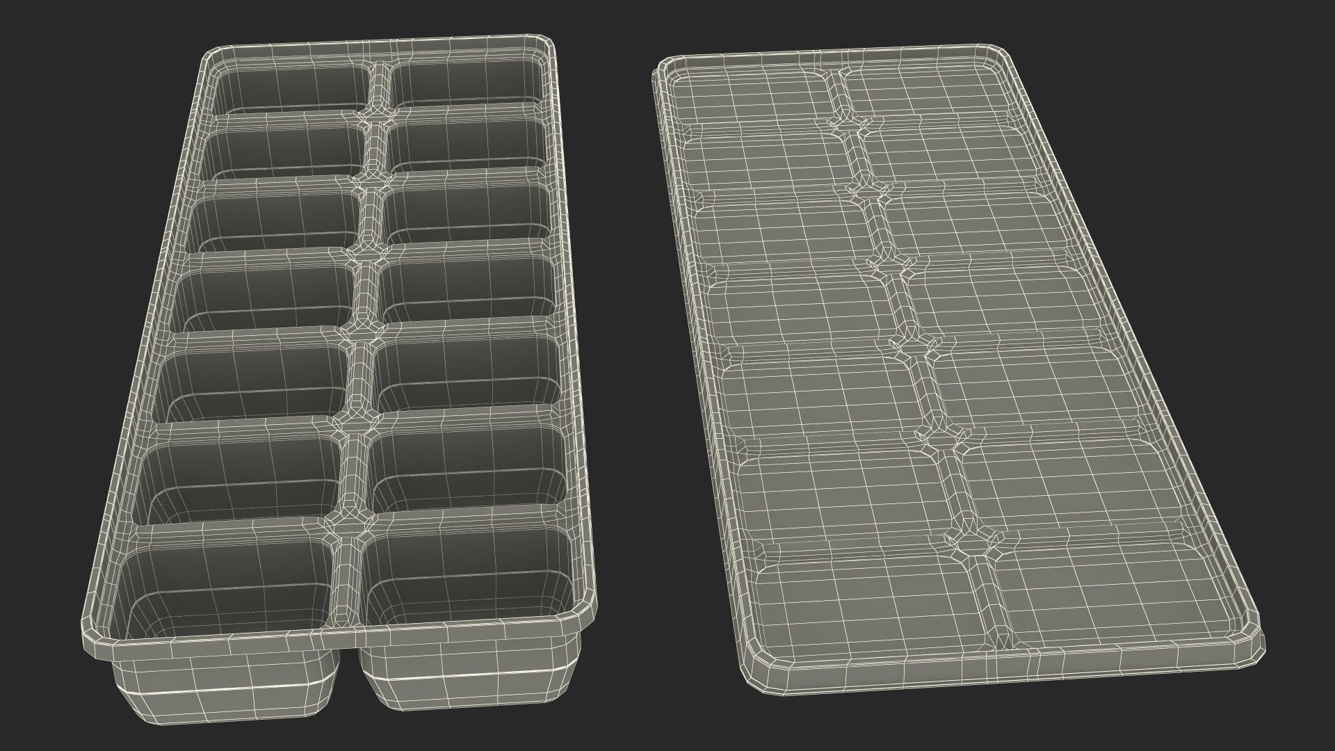 Silicone Ice Tray Red 3D - TurboSquid 2078076