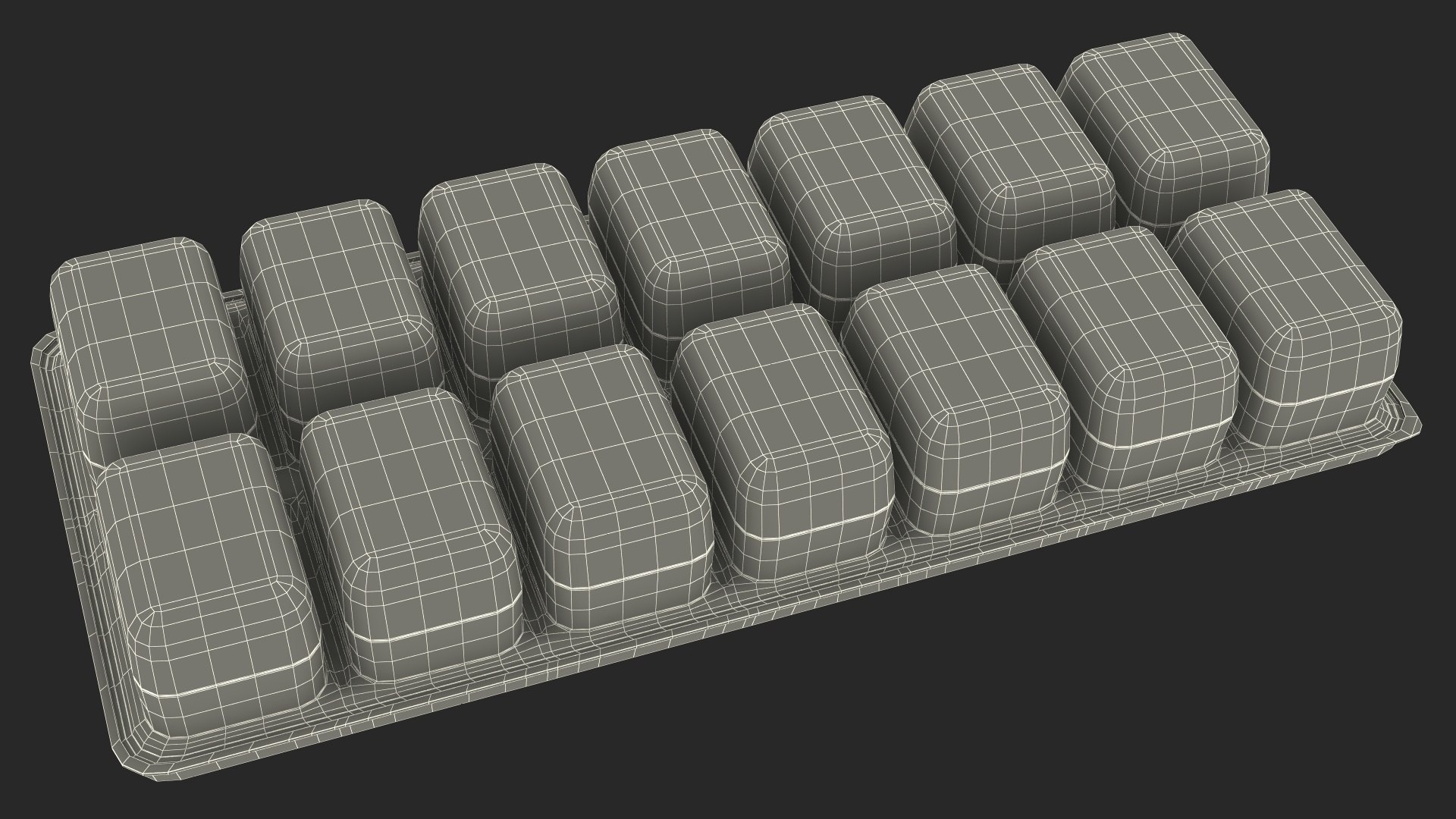 Silicone Ice Tray Red 3D - TurboSquid 2078076