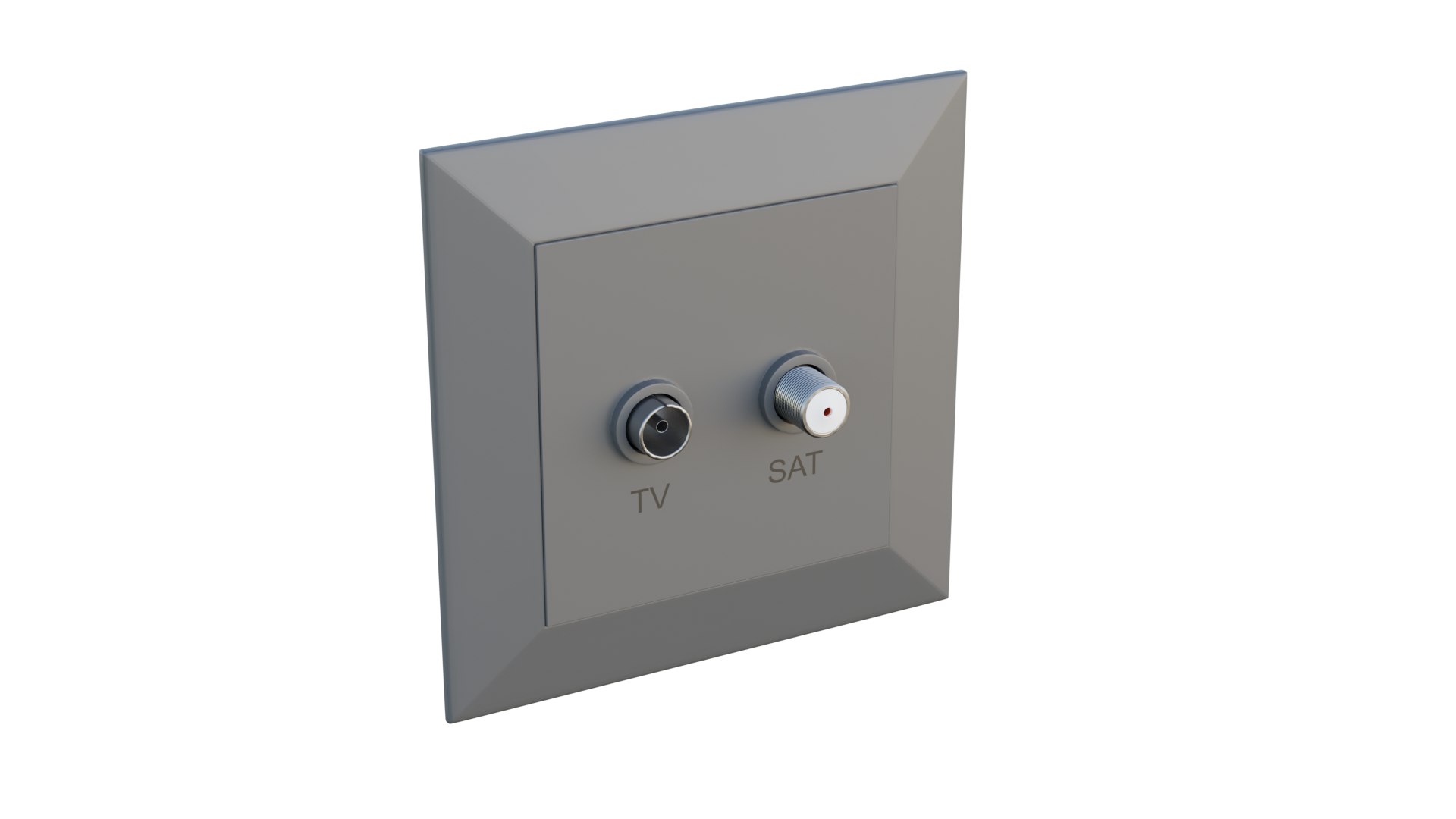 TV Wall Socket 3D Model - TurboSquid 1812824