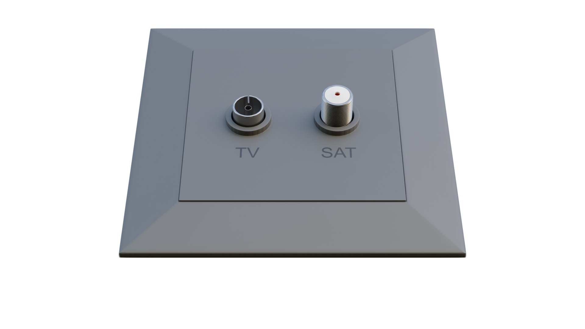 TV Wall Socket 3D Model - TurboSquid 1812824