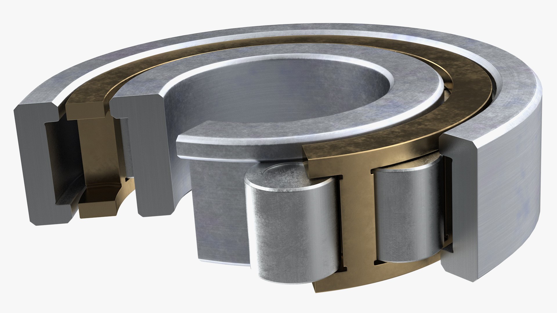3D Roller Bearing Cut - TurboSquid 1453210