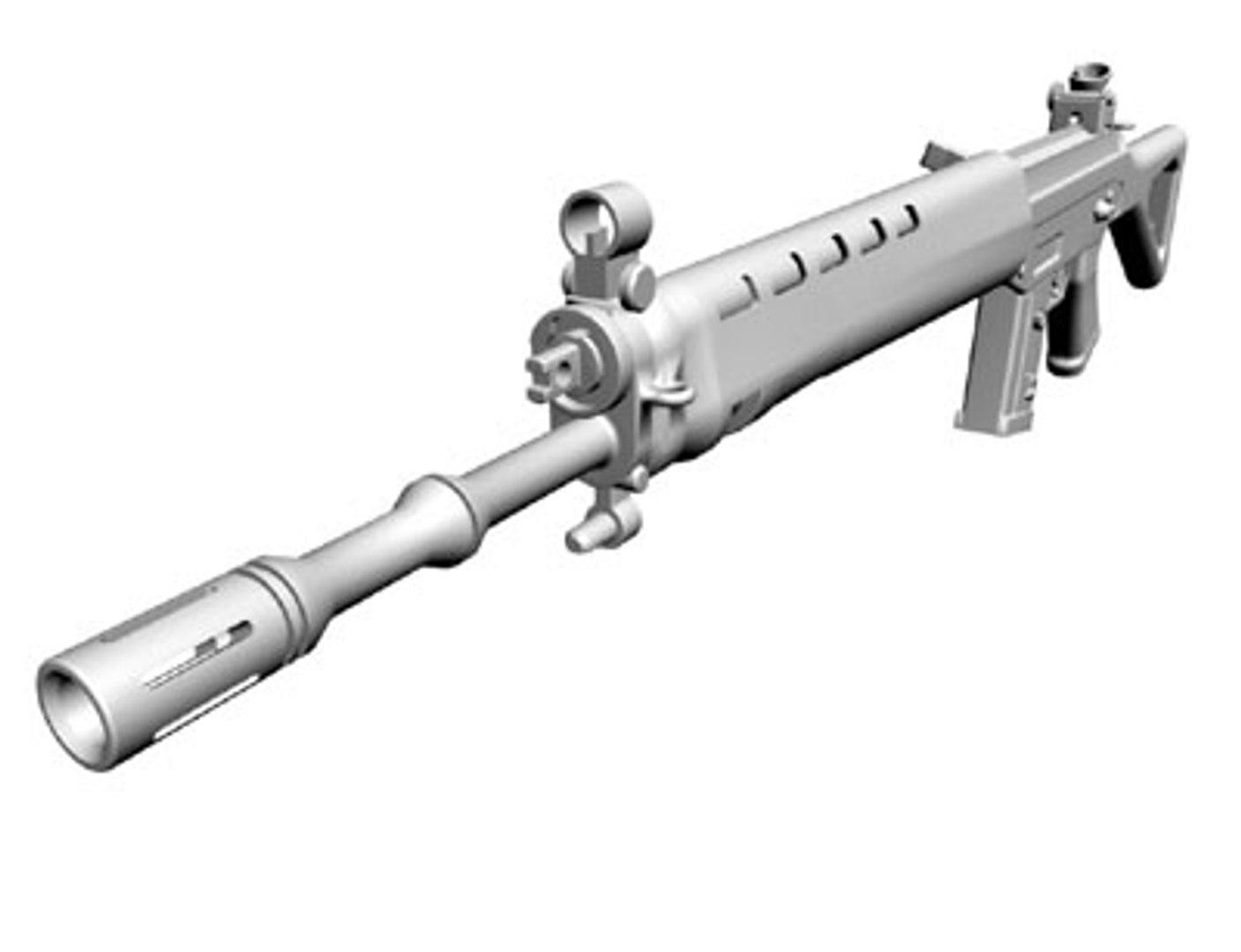3d Sg550 Rifle Model