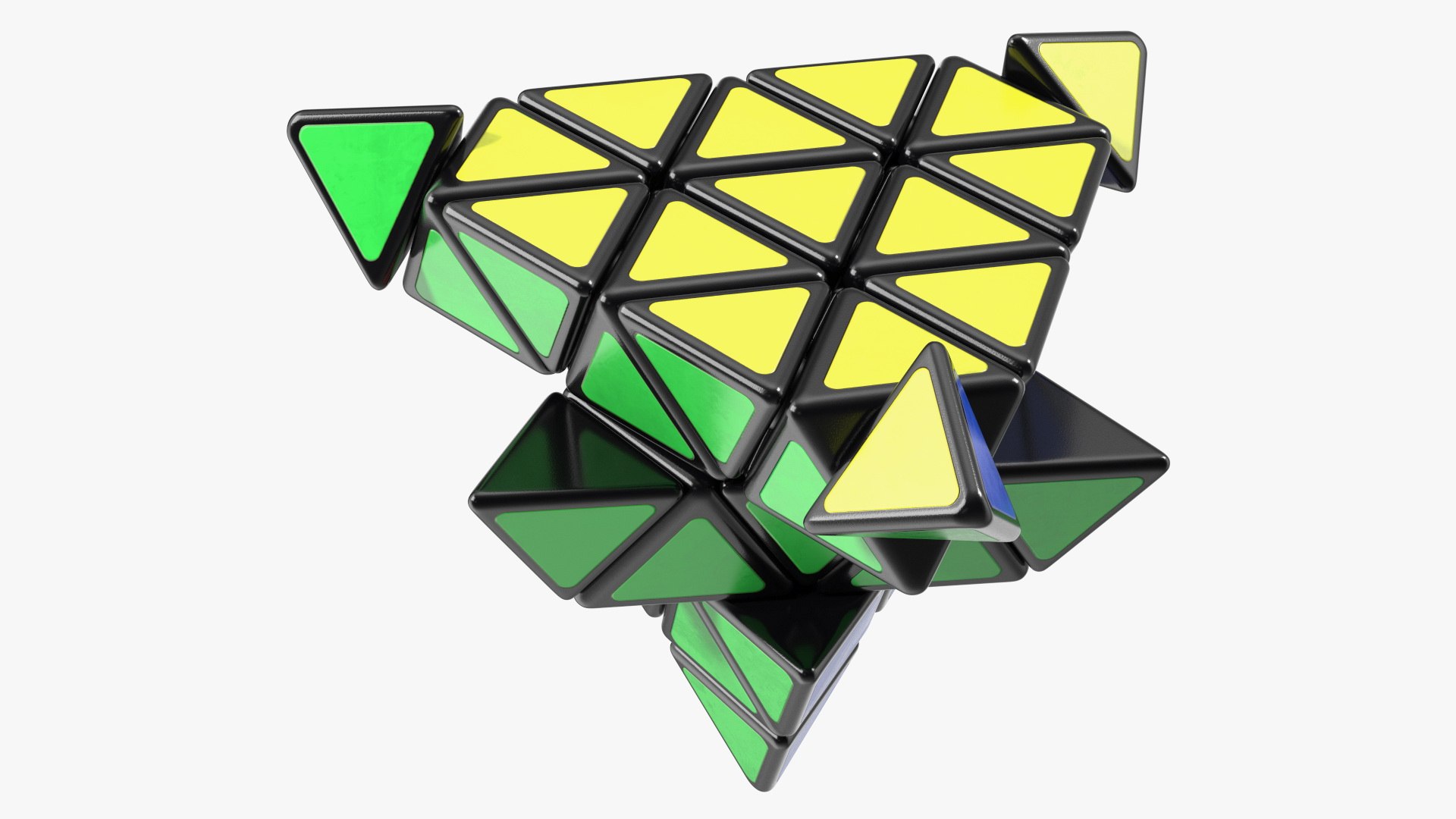 3D 3x3 Pyraminx Cube Magic Twist Model - TurboSquid 2149912