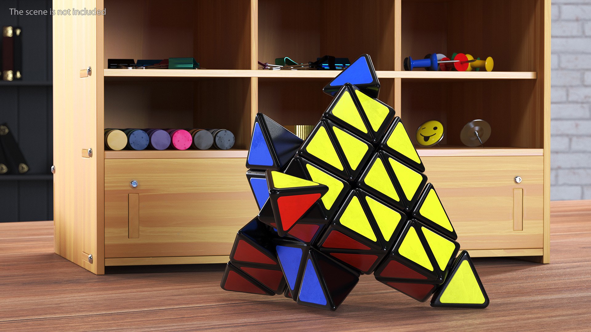 3D 3x3 Pyraminx Cube Magic Twist Model - TurboSquid 2149912
