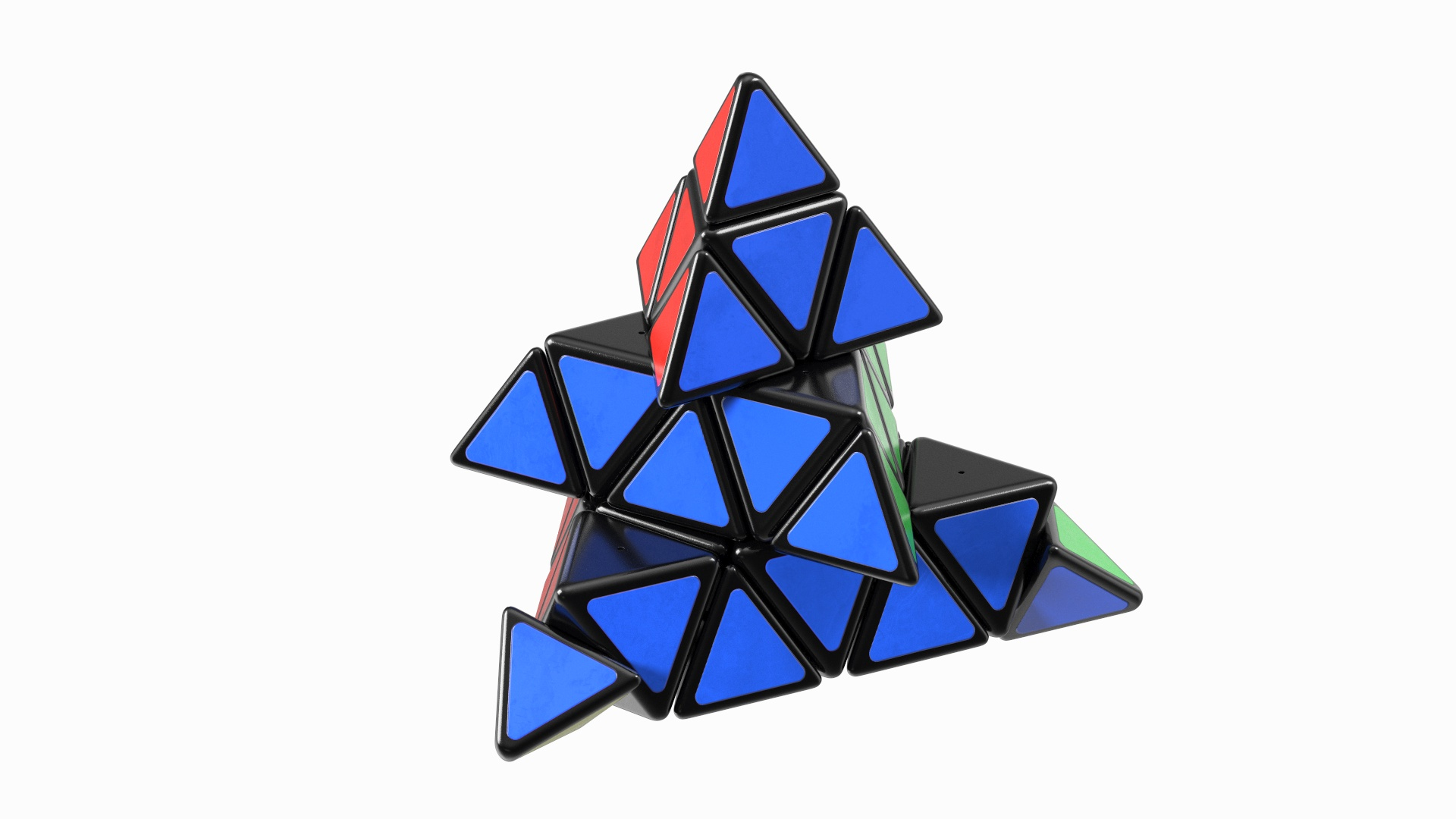 3D 3x3 Pyraminx Cube Magic Twist Model - TurboSquid 2149912