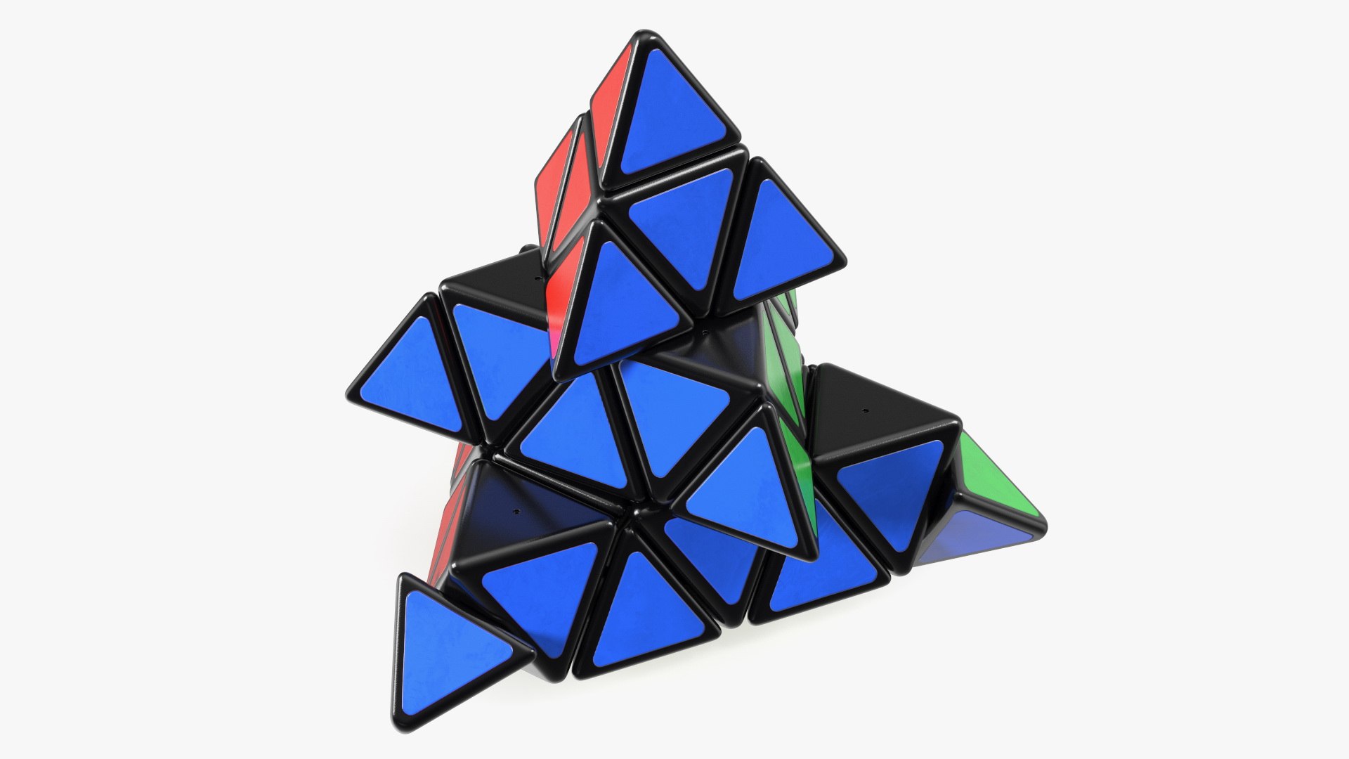 3D 3x3 Pyraminx Cube Magic Twist model - TurboSquid 2149912