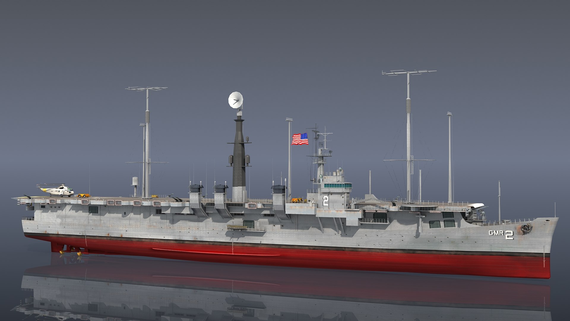 USS Arlington AGMR-2 3D Model - TurboSquid 2096804