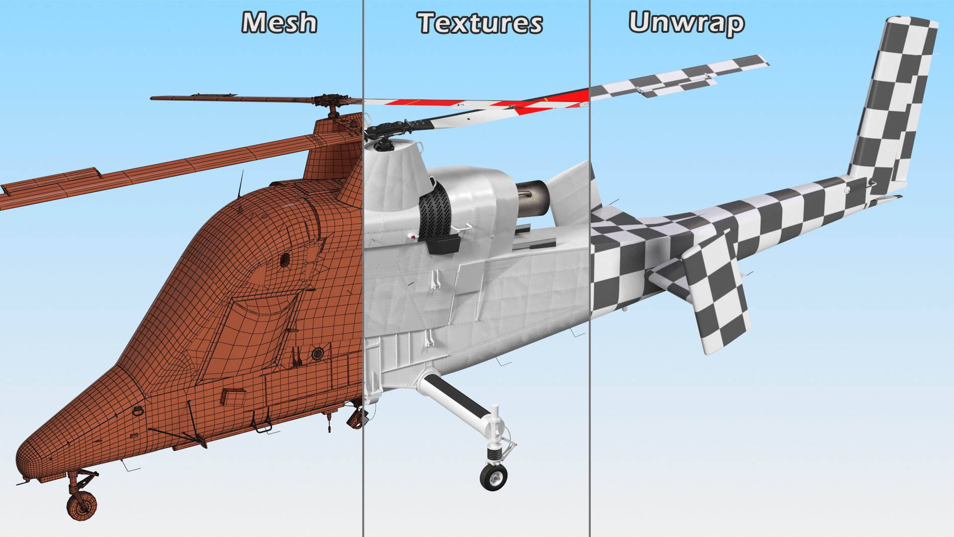 3D Synchropter Helicopter Rigged model - TurboSquid 1808201