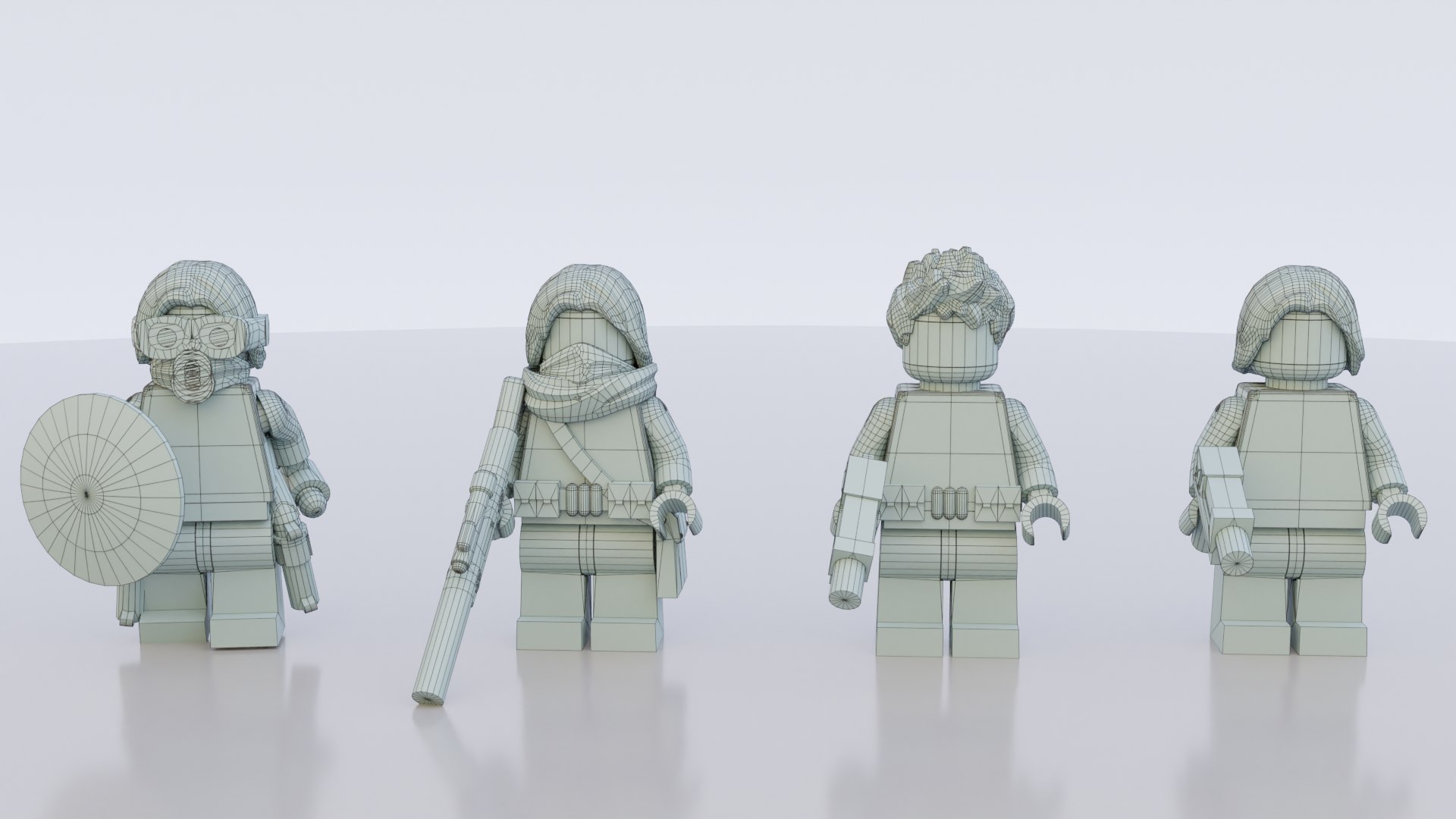 Lego Winter Soldier Mini Pack 3D Model - TurboSquid 1987152
