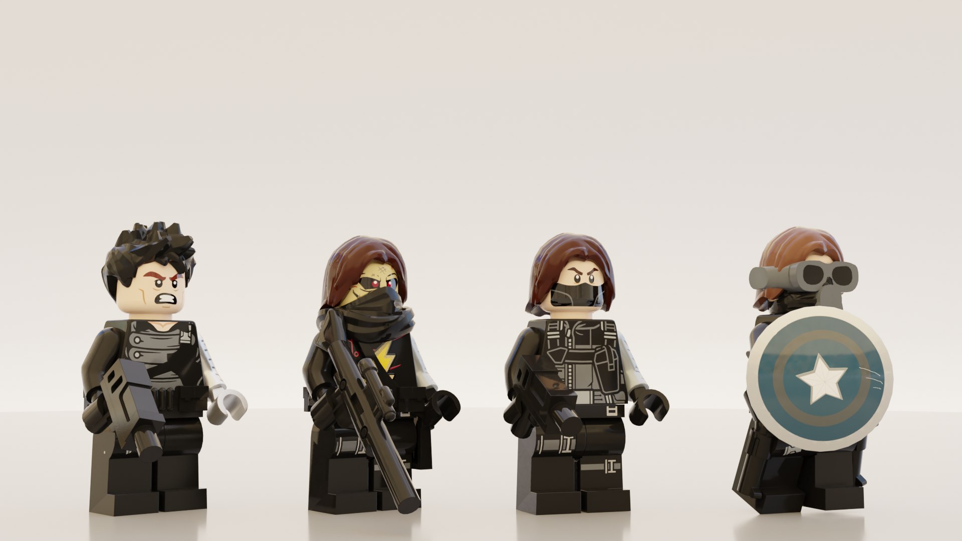 Lego Winter Soldier Mini Pack 3D Model - TurboSquid 1987152