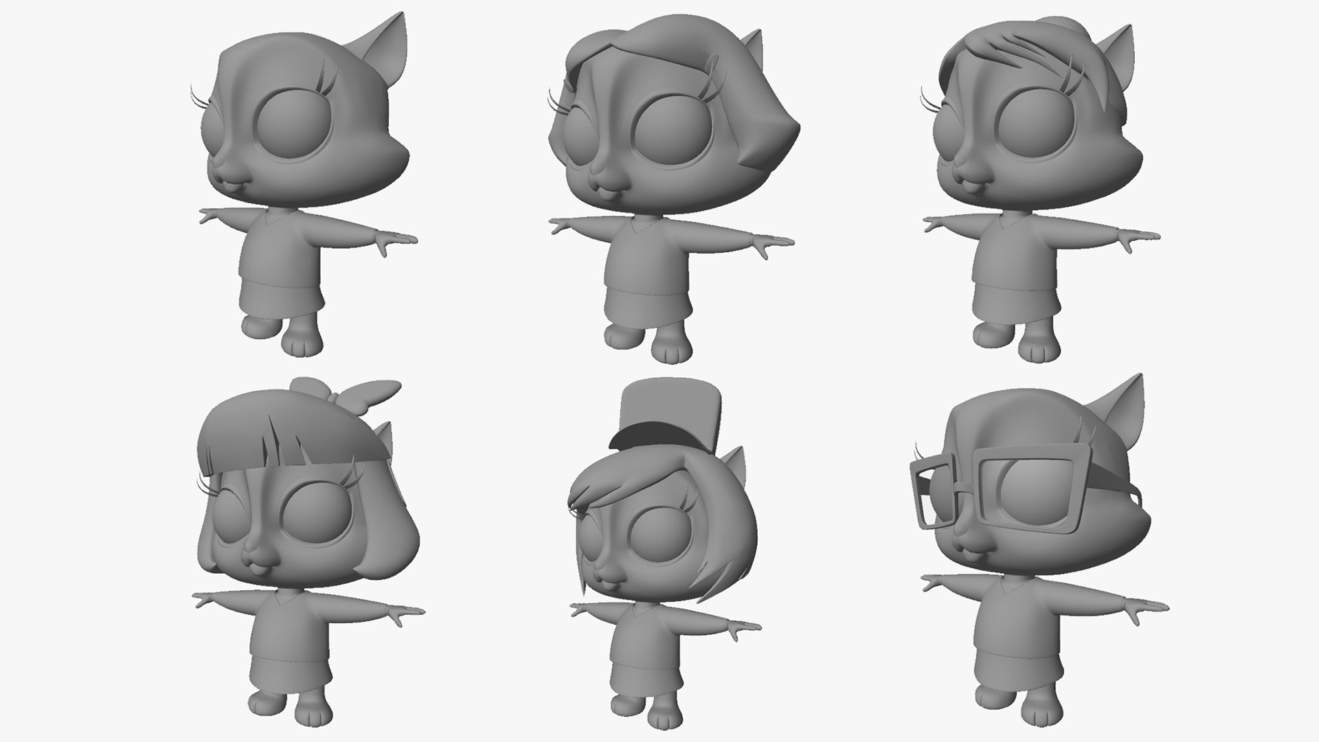 Cartoon Character With Accessories 3D - TurboSquid 2273204