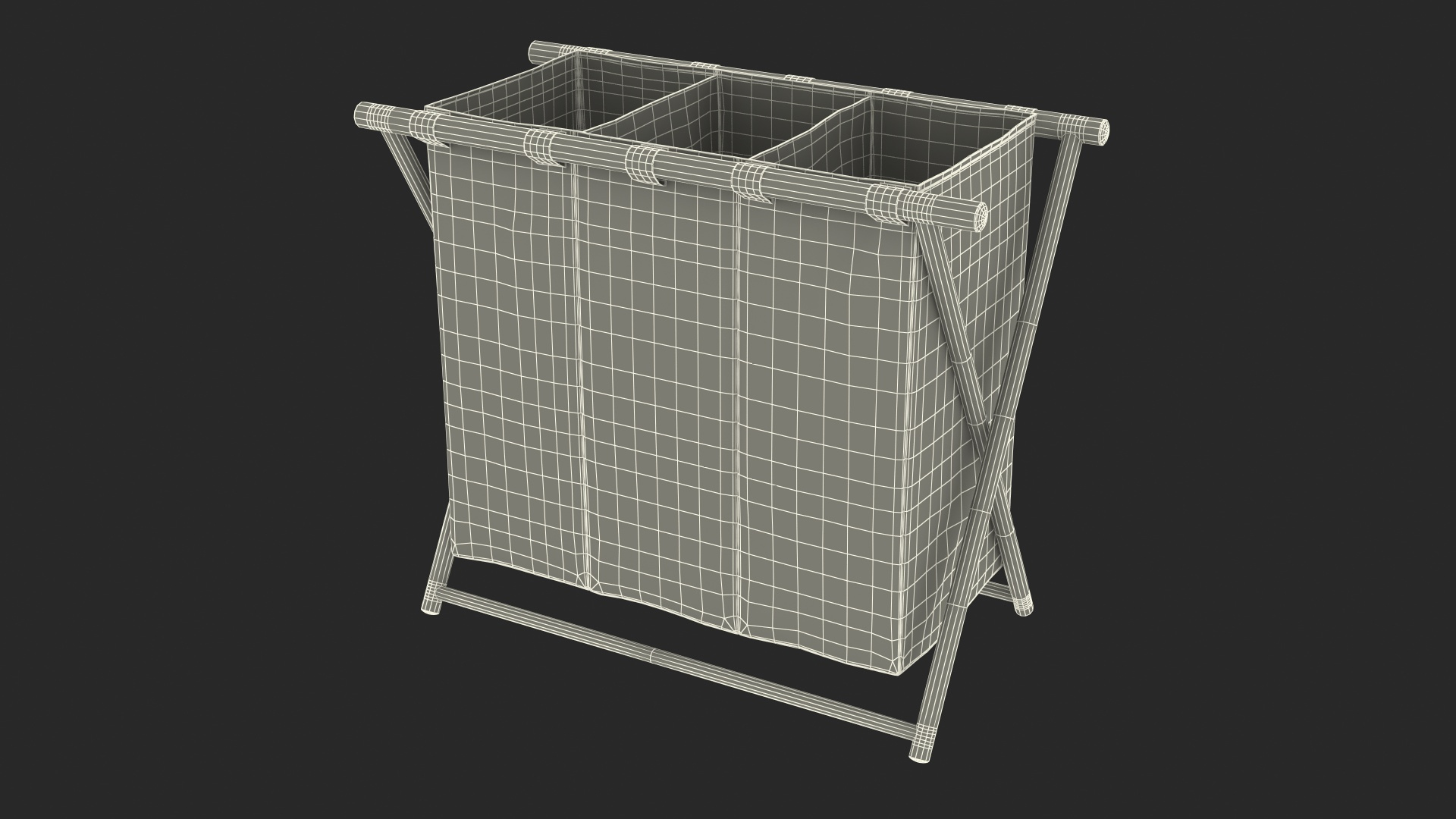 Foldable Laundry Basket 3D Model - TurboSquid 1509511