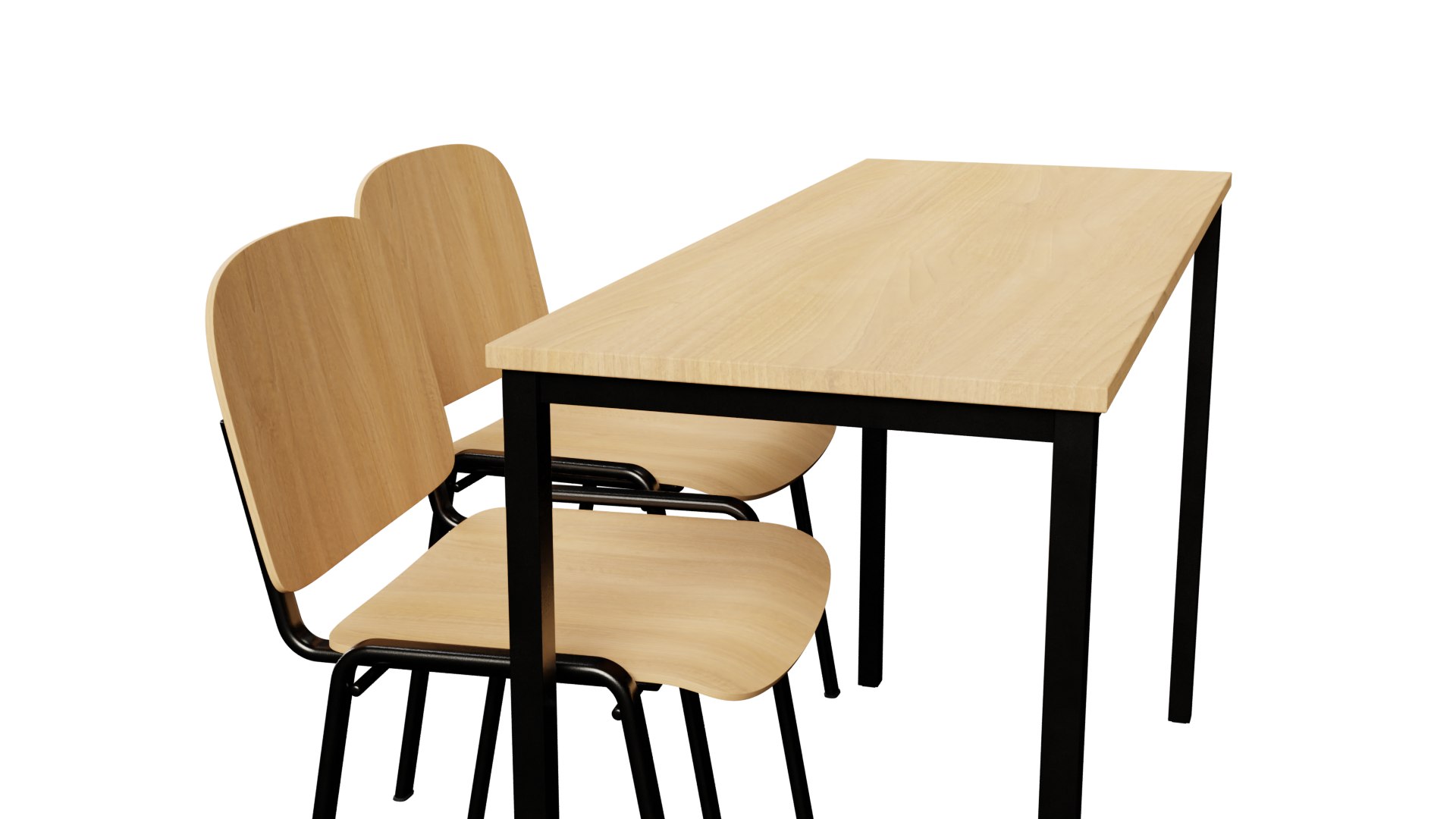 3D Modern Classroom Desk Model - TurboSquid 1647768