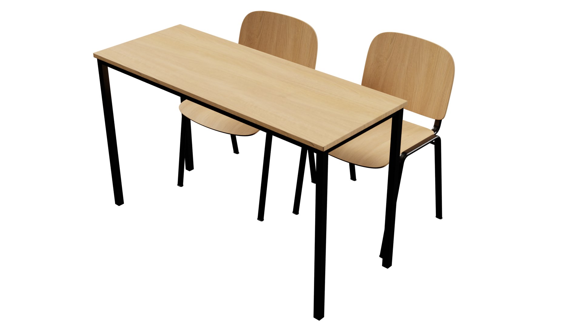 3D Modern Classroom Desk Model - TurboSquid 1647768