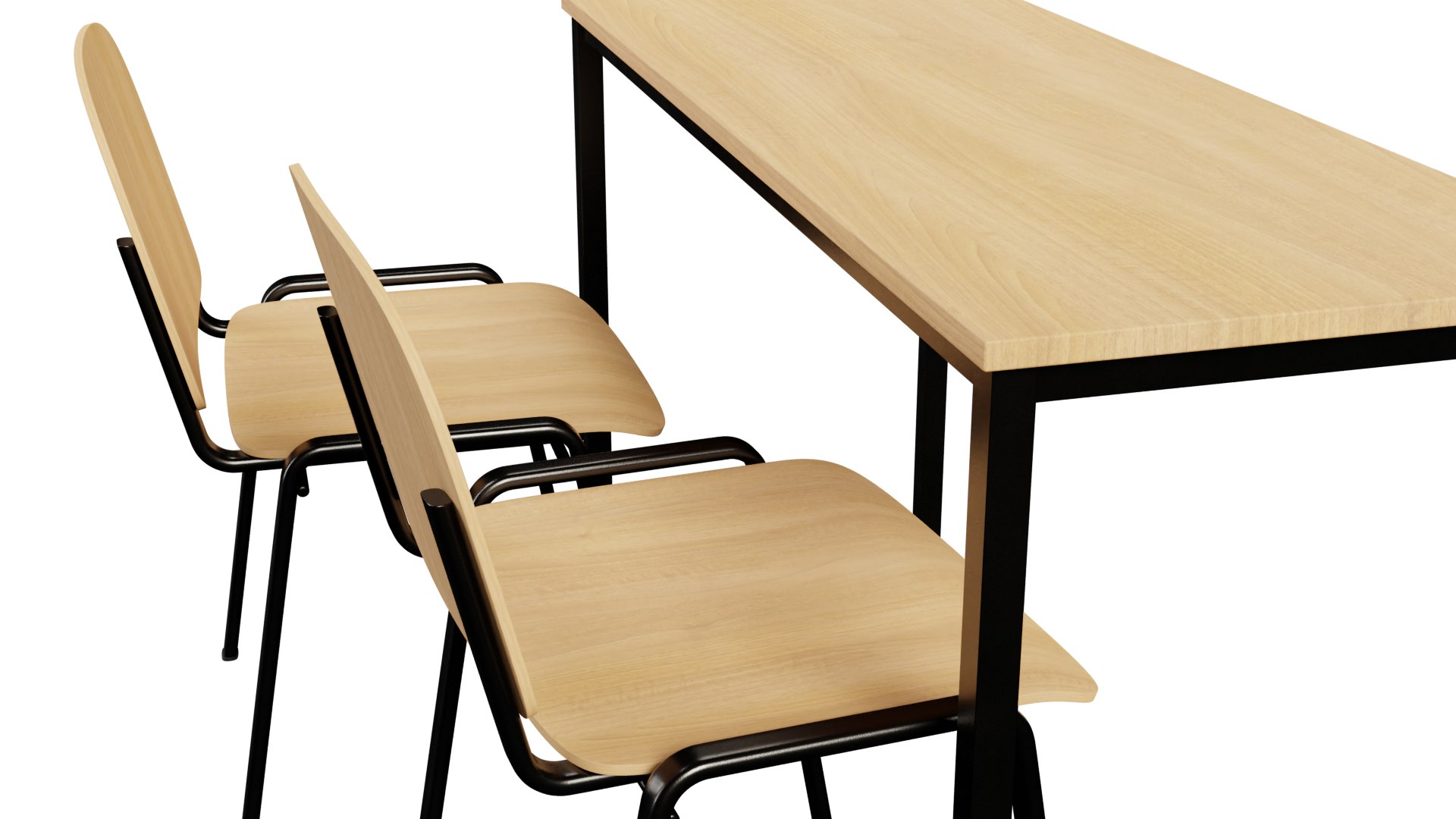 3D Modern Classroom Desk Model - TurboSquid 1647768