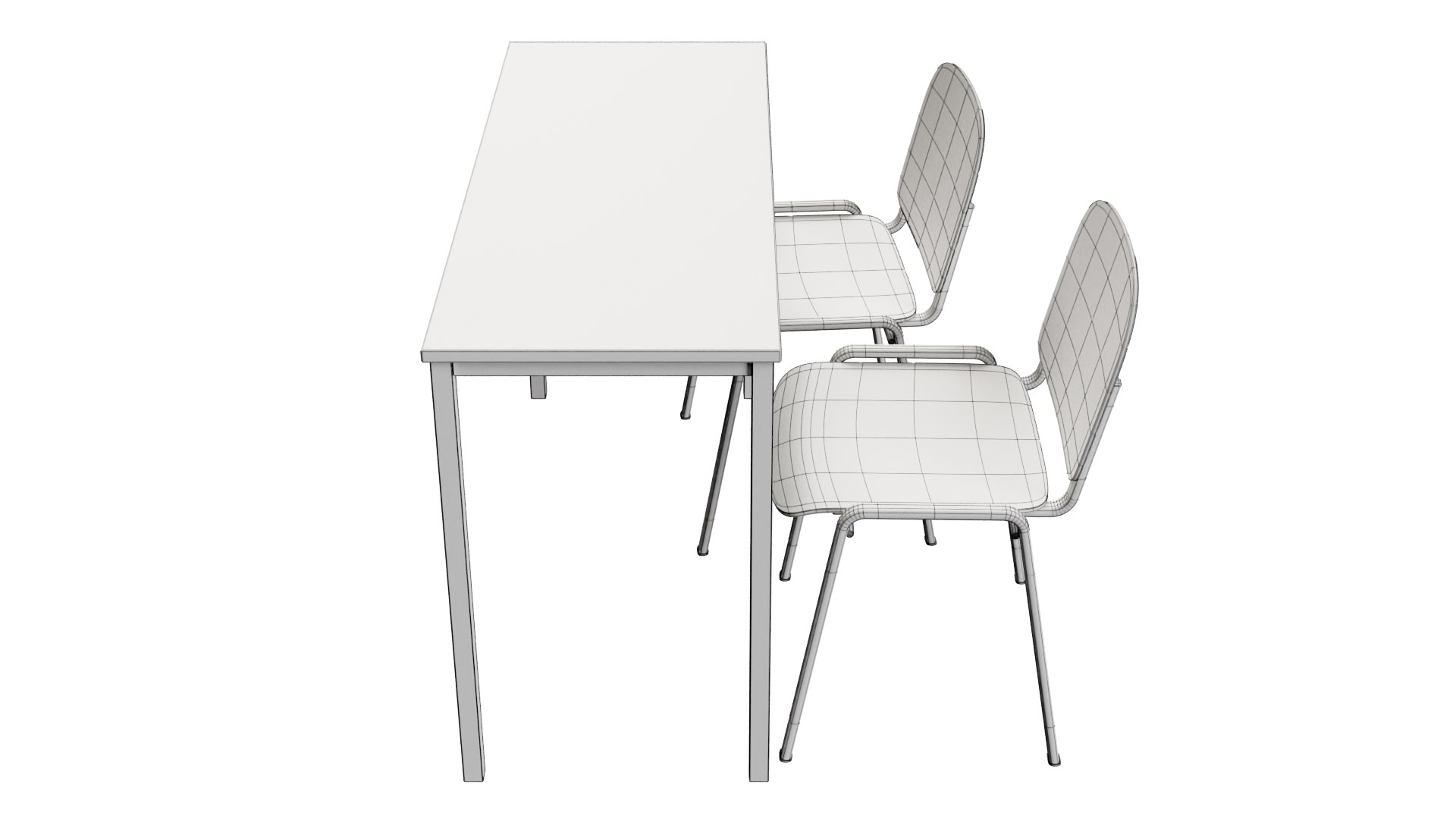 3D Modern Classroom Desk Model - TurboSquid 1647768