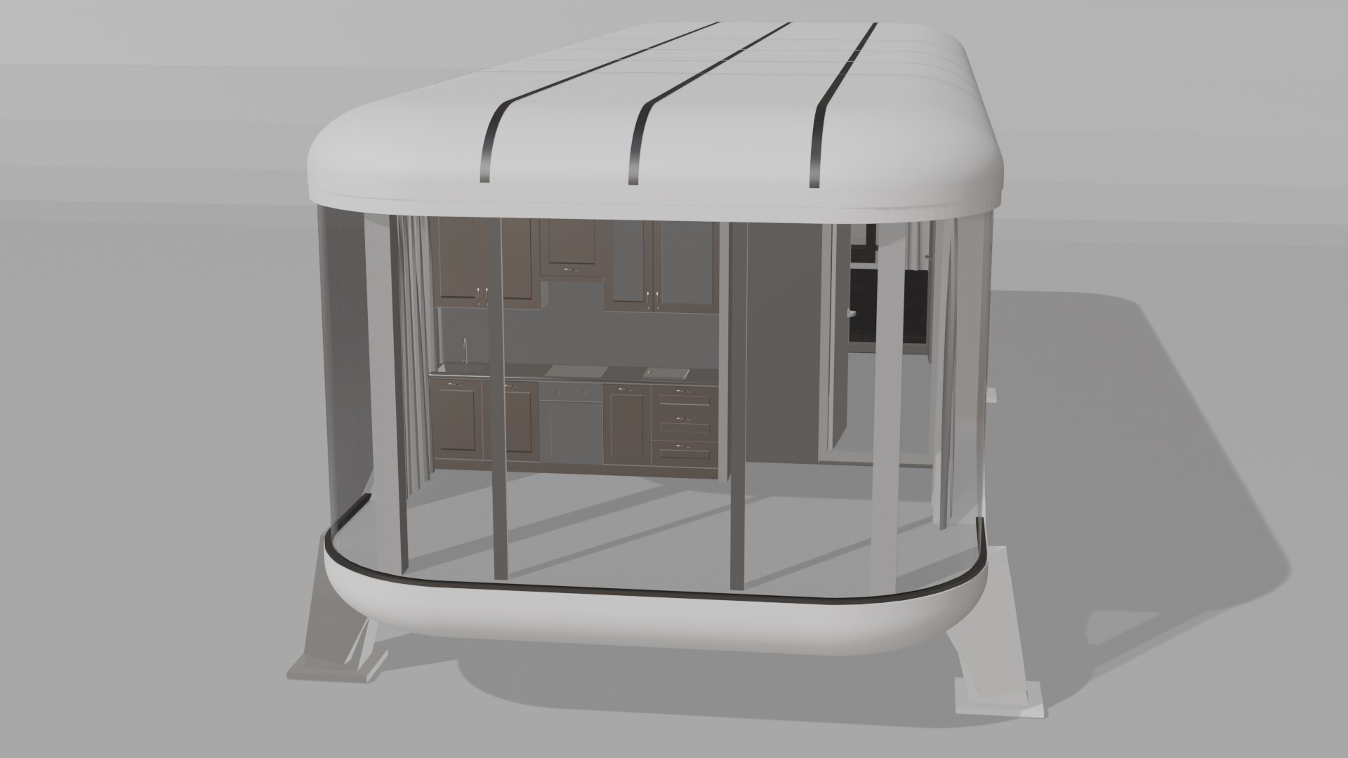 3D Modern Capsule House 3D Model - TurboSquid 2323854