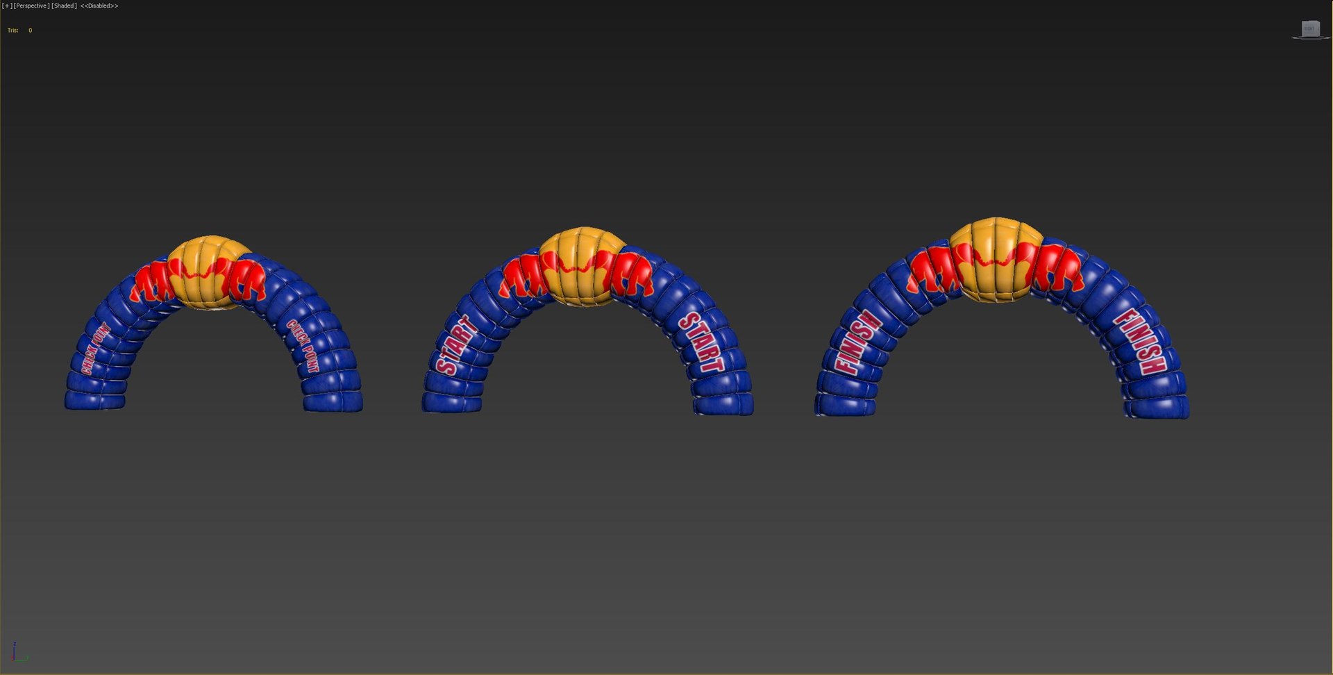 Start Finish Checkpoint 3D Model - TurboSquid 1652558