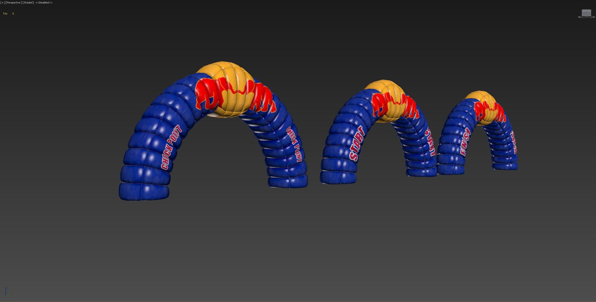 Start Finish Checkpoint 3D Model - TurboSquid 1652558