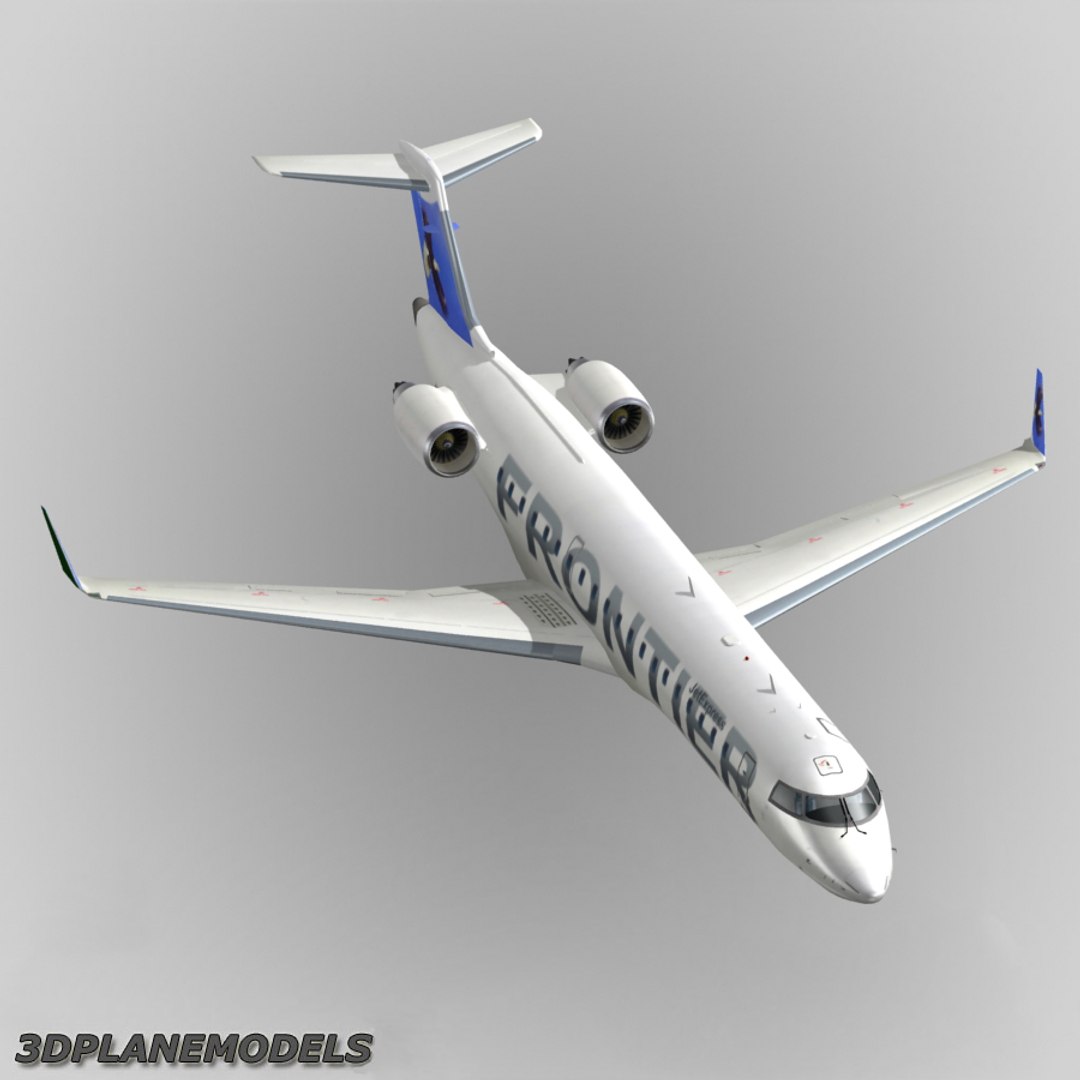 Bombardier Crj-700 Frontier 3d Obj