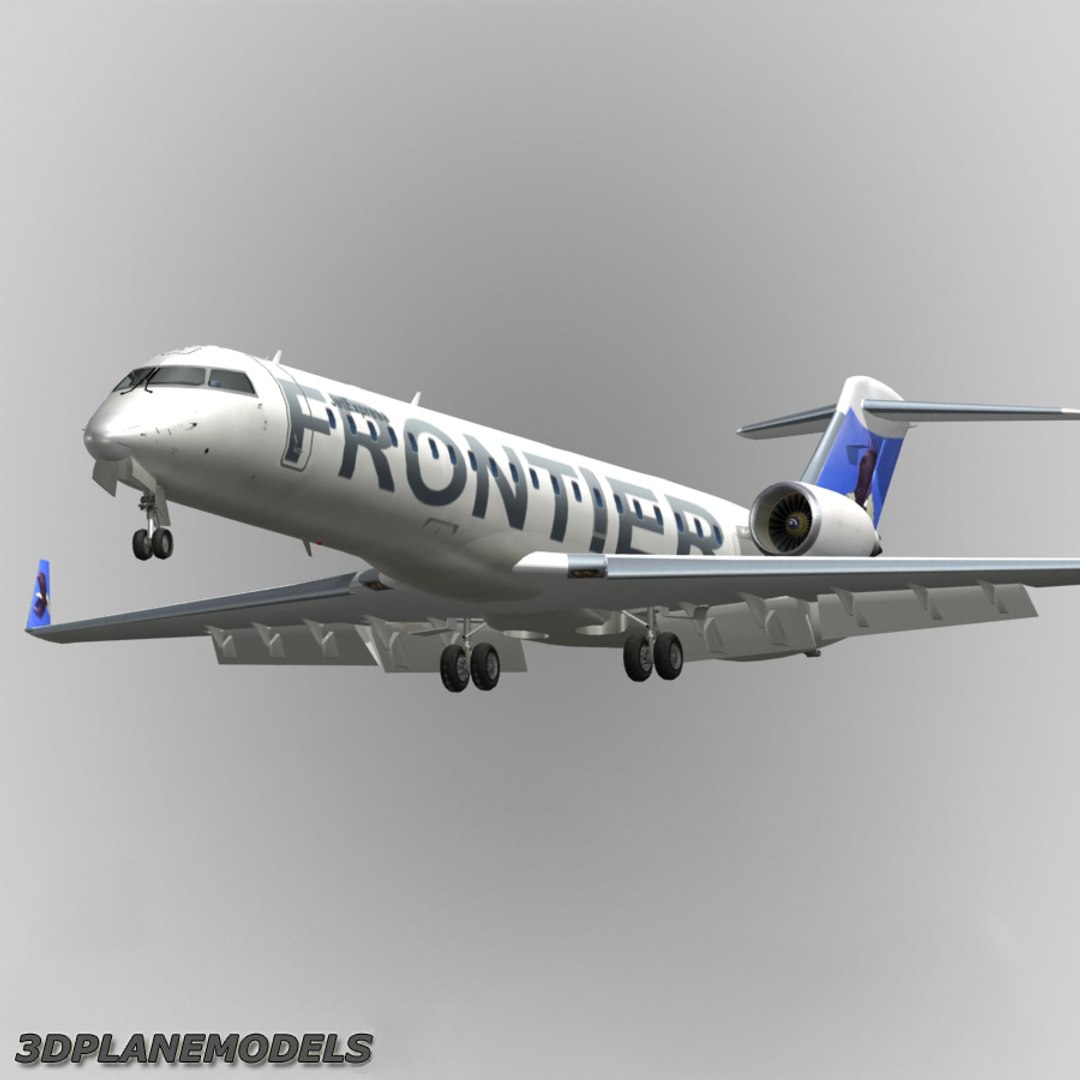 Bombardier Crj-700 Frontier 3d Obj