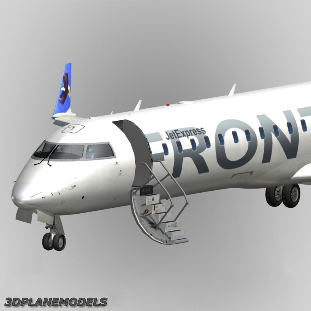 Bombardier Crj-700 Frontier 3d Obj