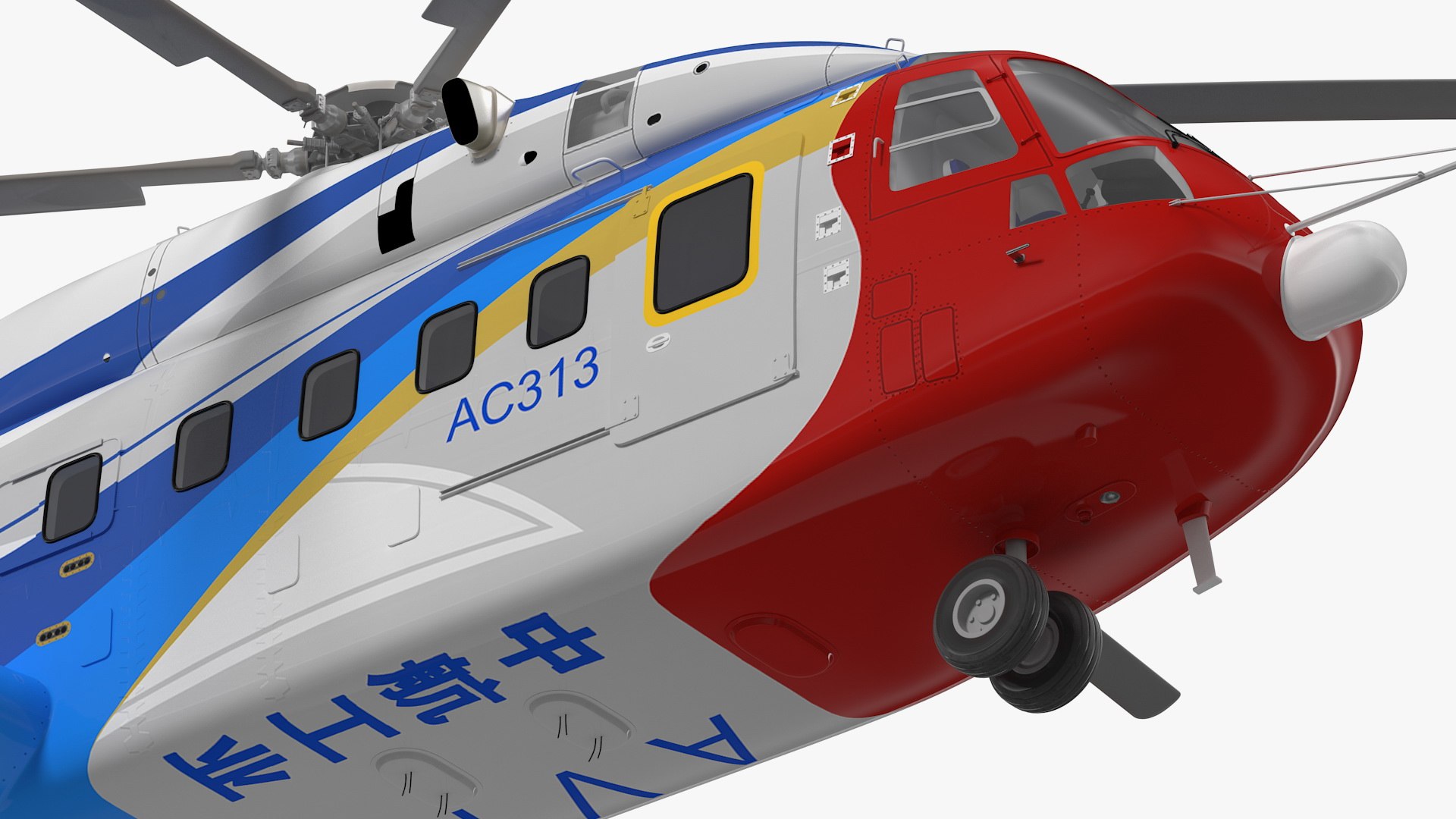 3D avicopter ac313 civilian helicopter - TurboSquid 1495321
