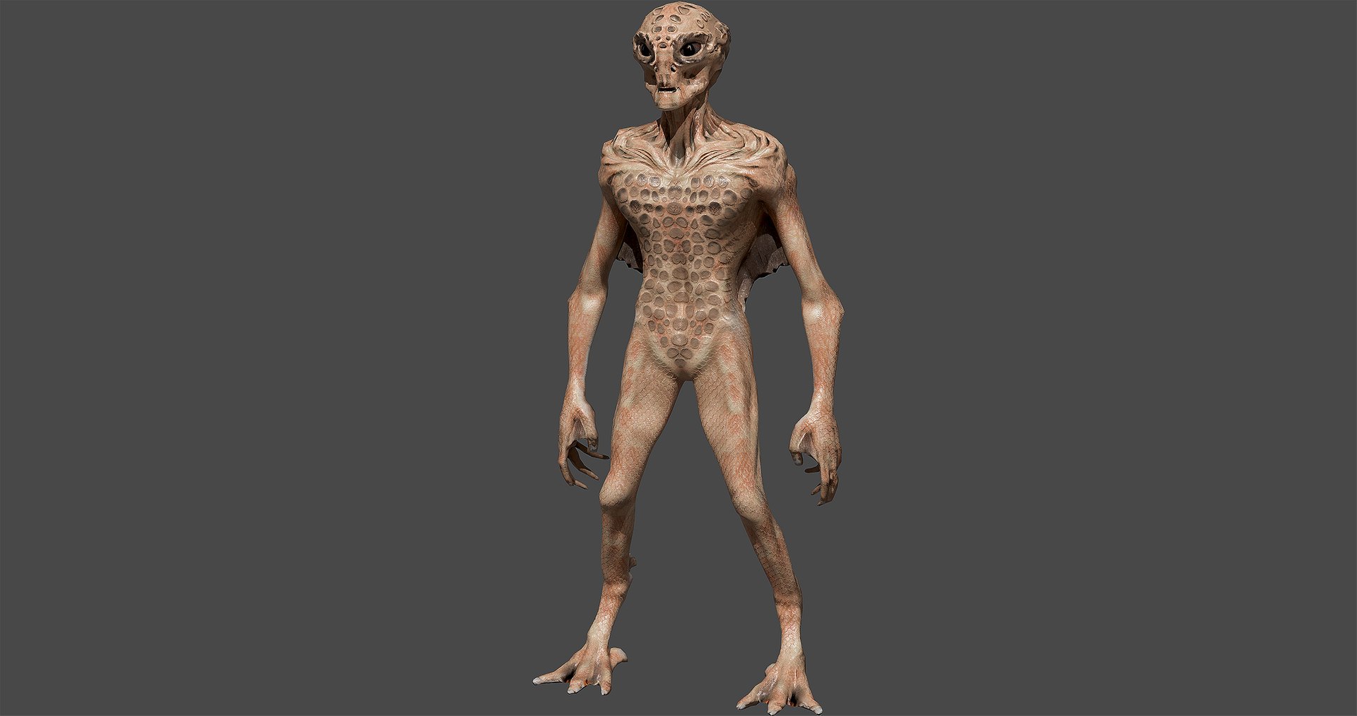 3D Model Aquatic Alien Creature - TurboSquid 2401351
