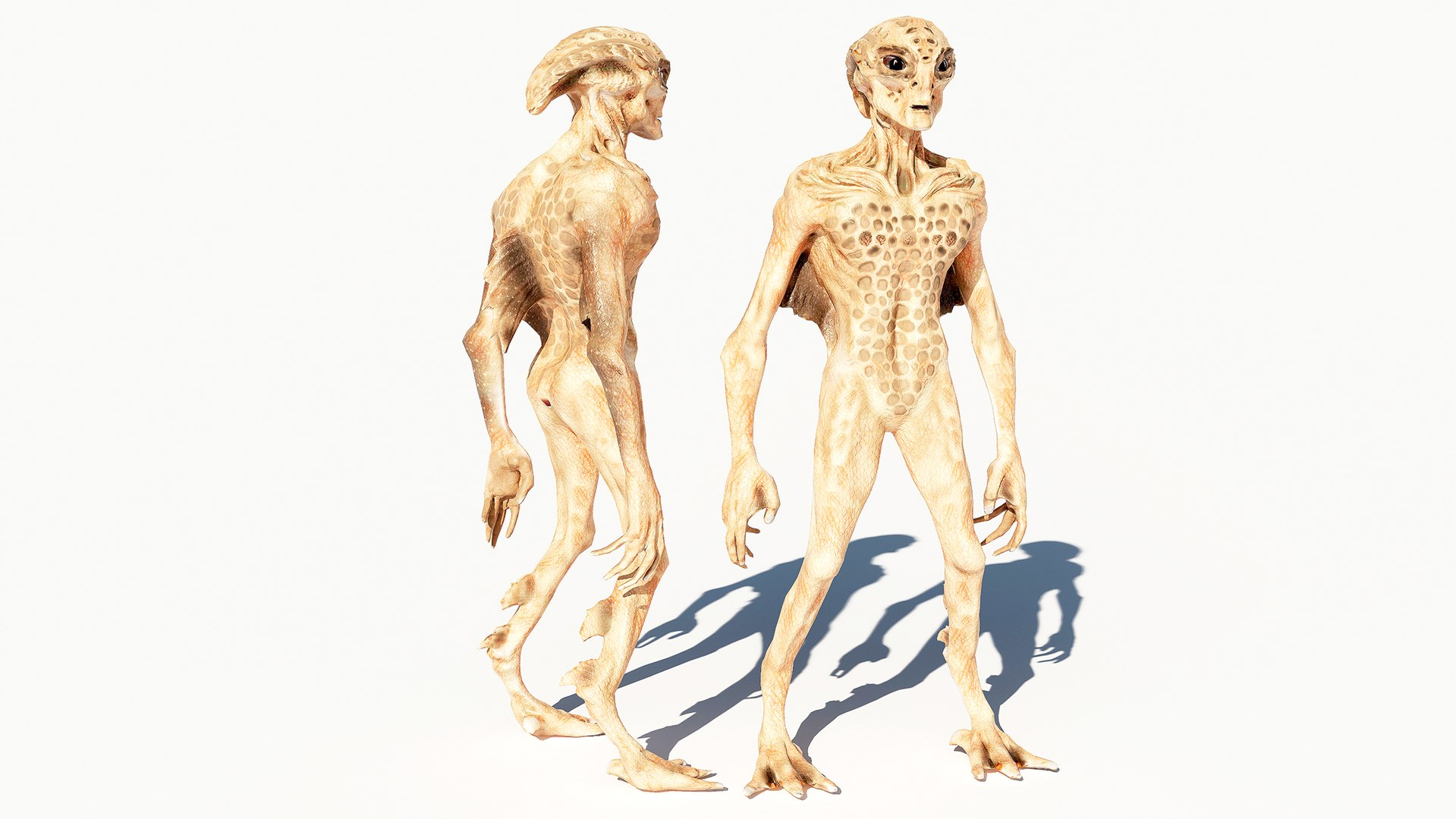 3D Model Aquatic Alien Creature - TurboSquid 2401351