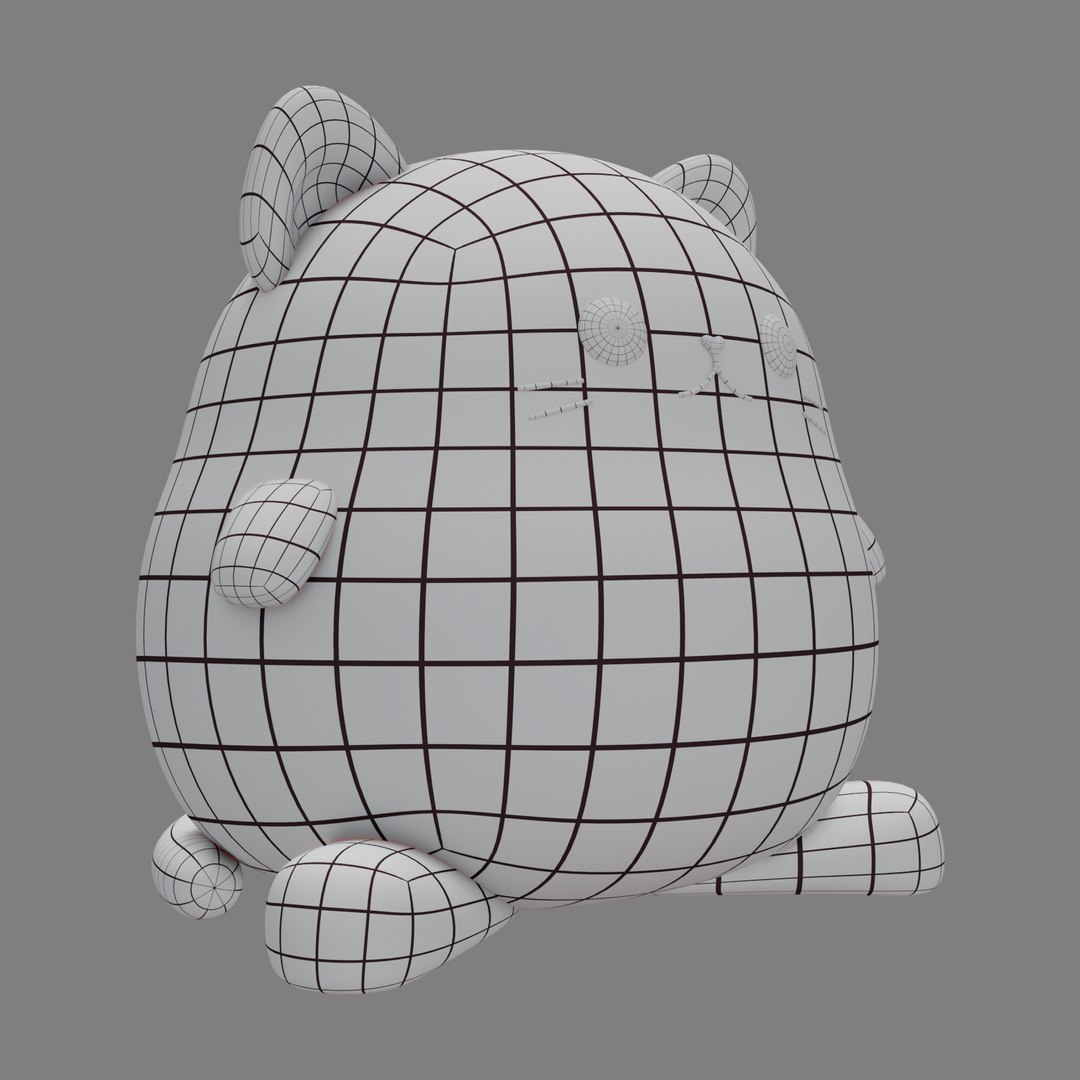 3D Plush Cat - TurboSquid 1724177