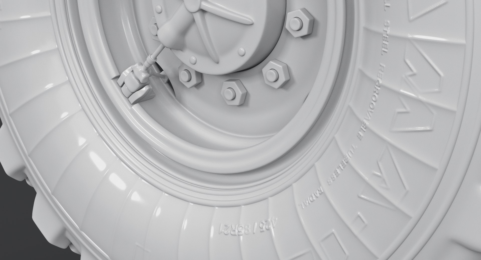 Wheel Military 2 3D Model - TurboSquid 1149758