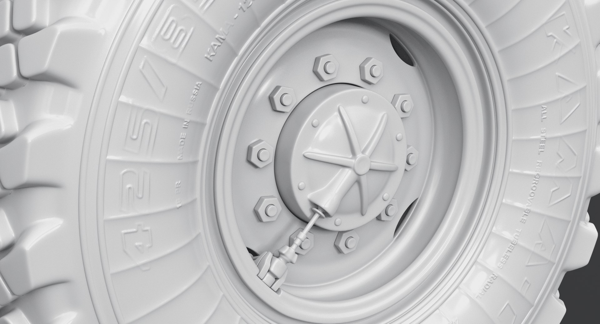 Wheel Military 2 3D Model - TurboSquid 1149758