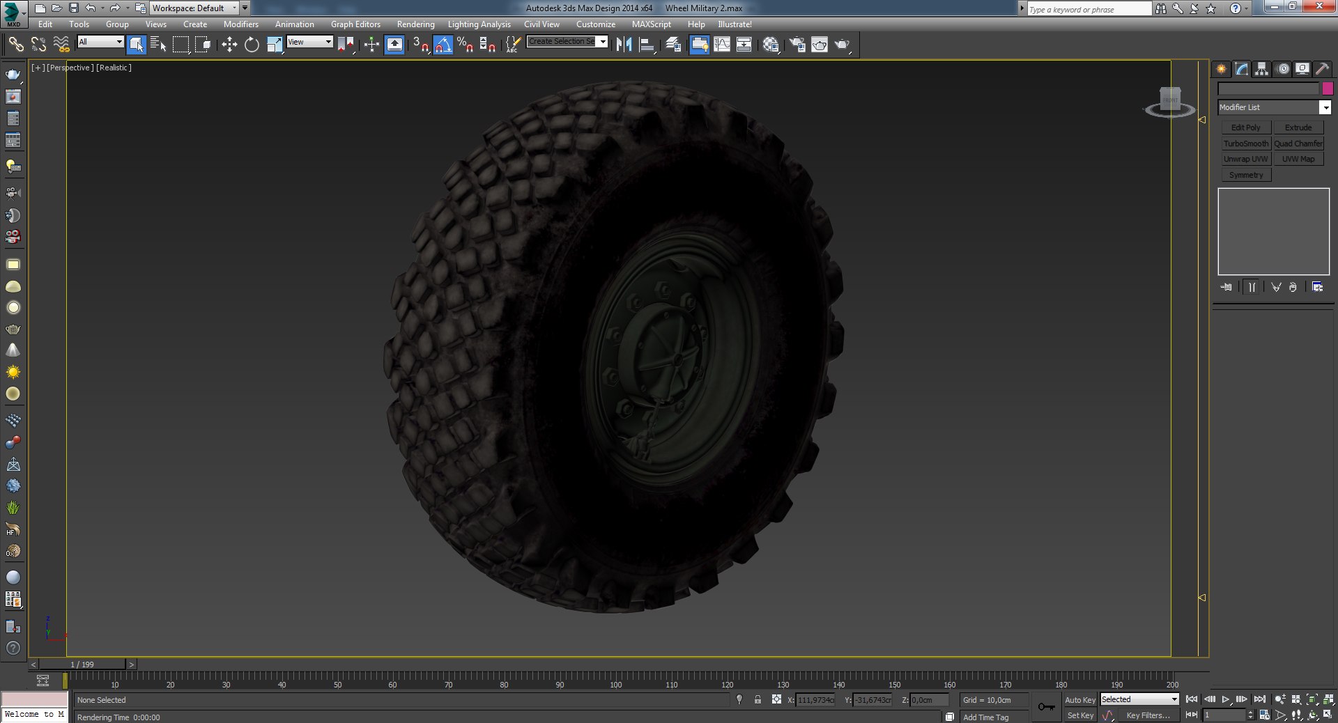 Wheel Military 2 3D Model - TurboSquid 1149758